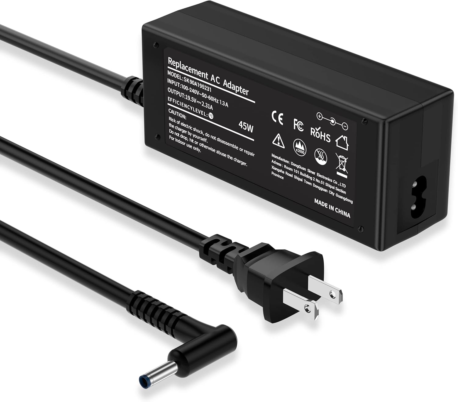 Amazon.com: 45W 19.5V 2.31A Laptop Charger Replacement for HP Pavilion ...