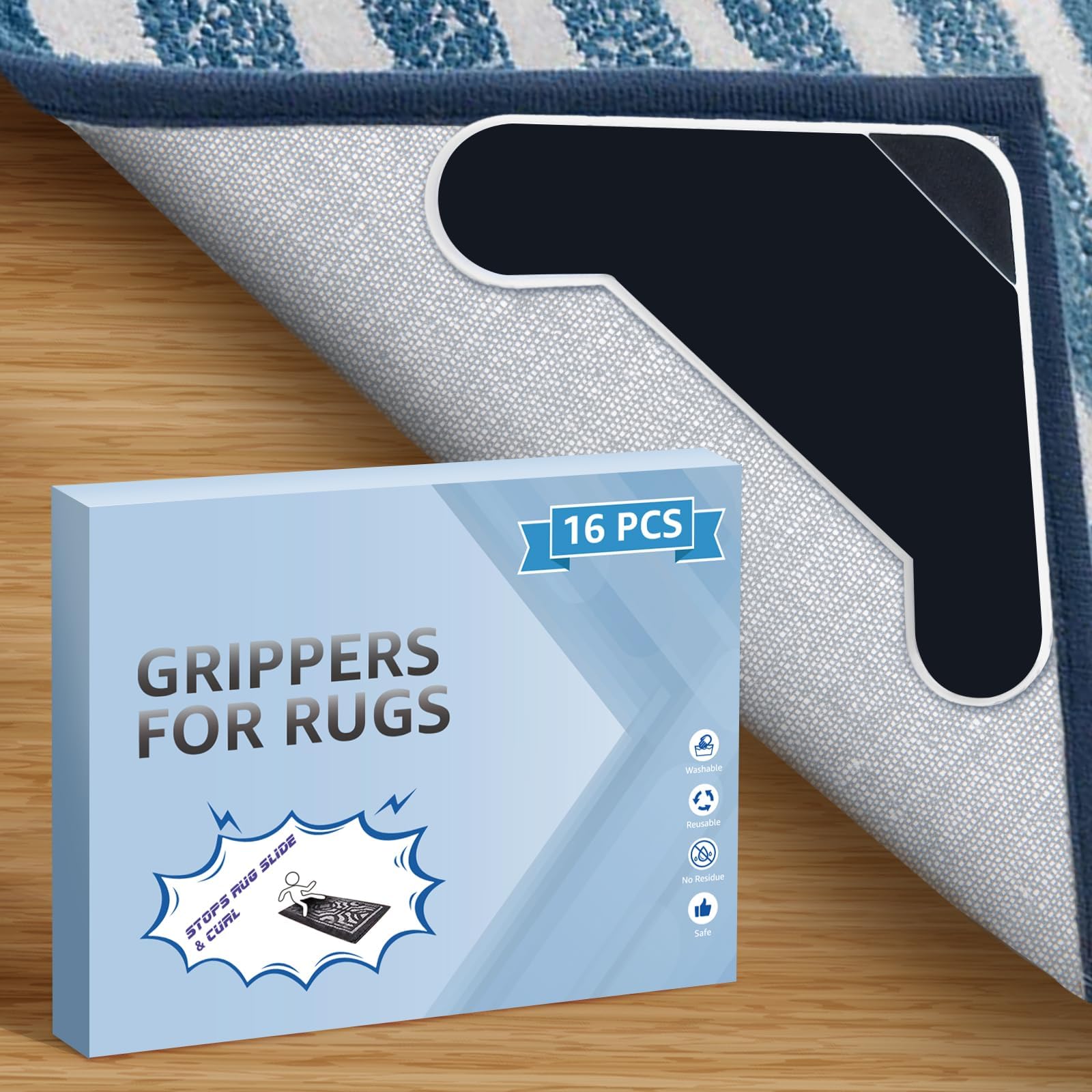 Amazon.com: Rug Pad Gripper Non Slip Rug Pads for Hardwood Floors Tiles ...