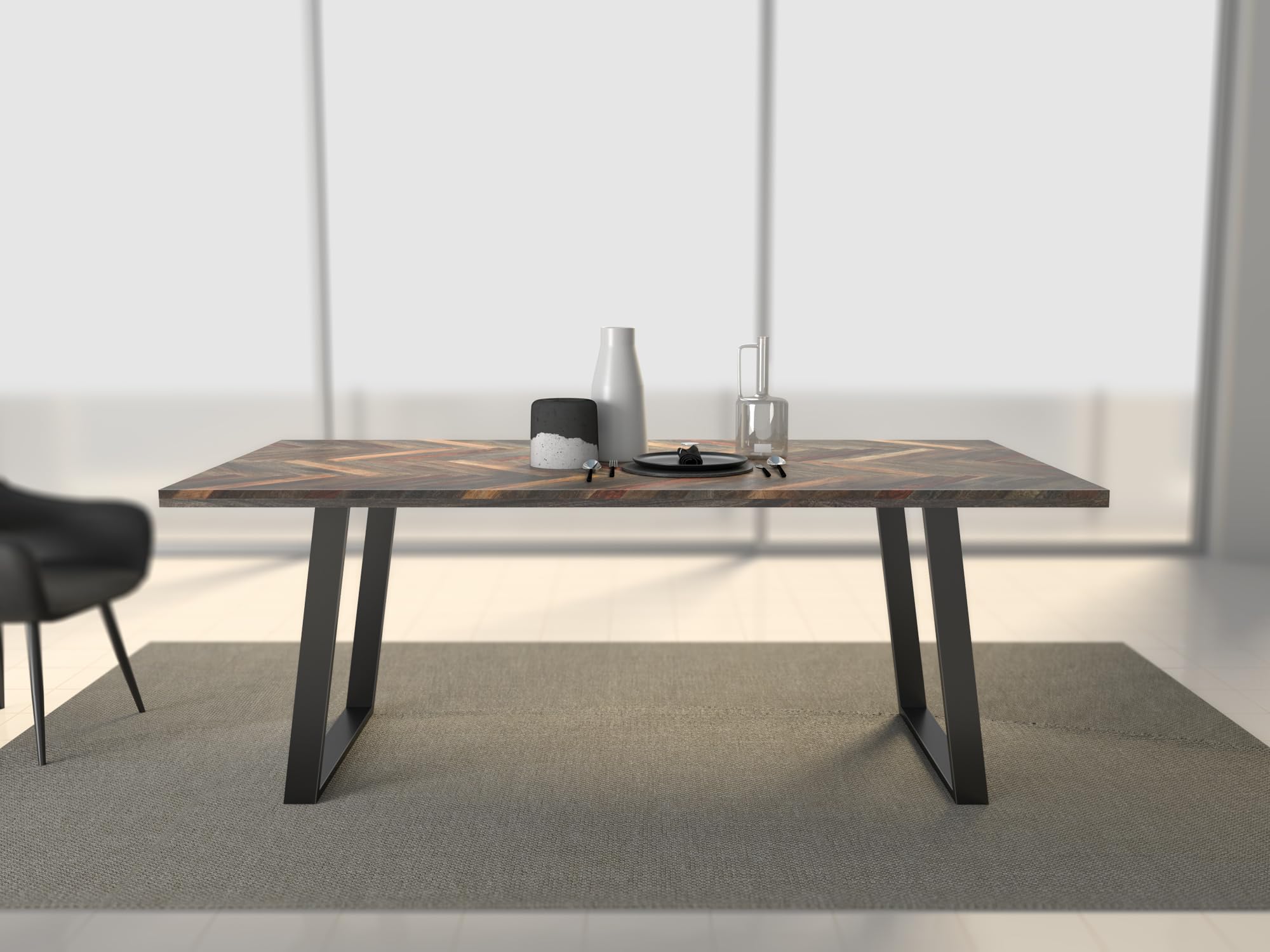 Buy INMARWAR 6 Seater Big Wooden Dining Table Only | Six Seater Office ...