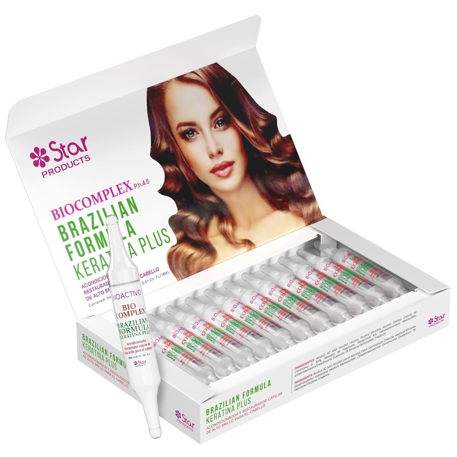 Amazon.com : Bio Complex Brazilian Formula Keratin Plus 12 Pack – 0.61 ...
