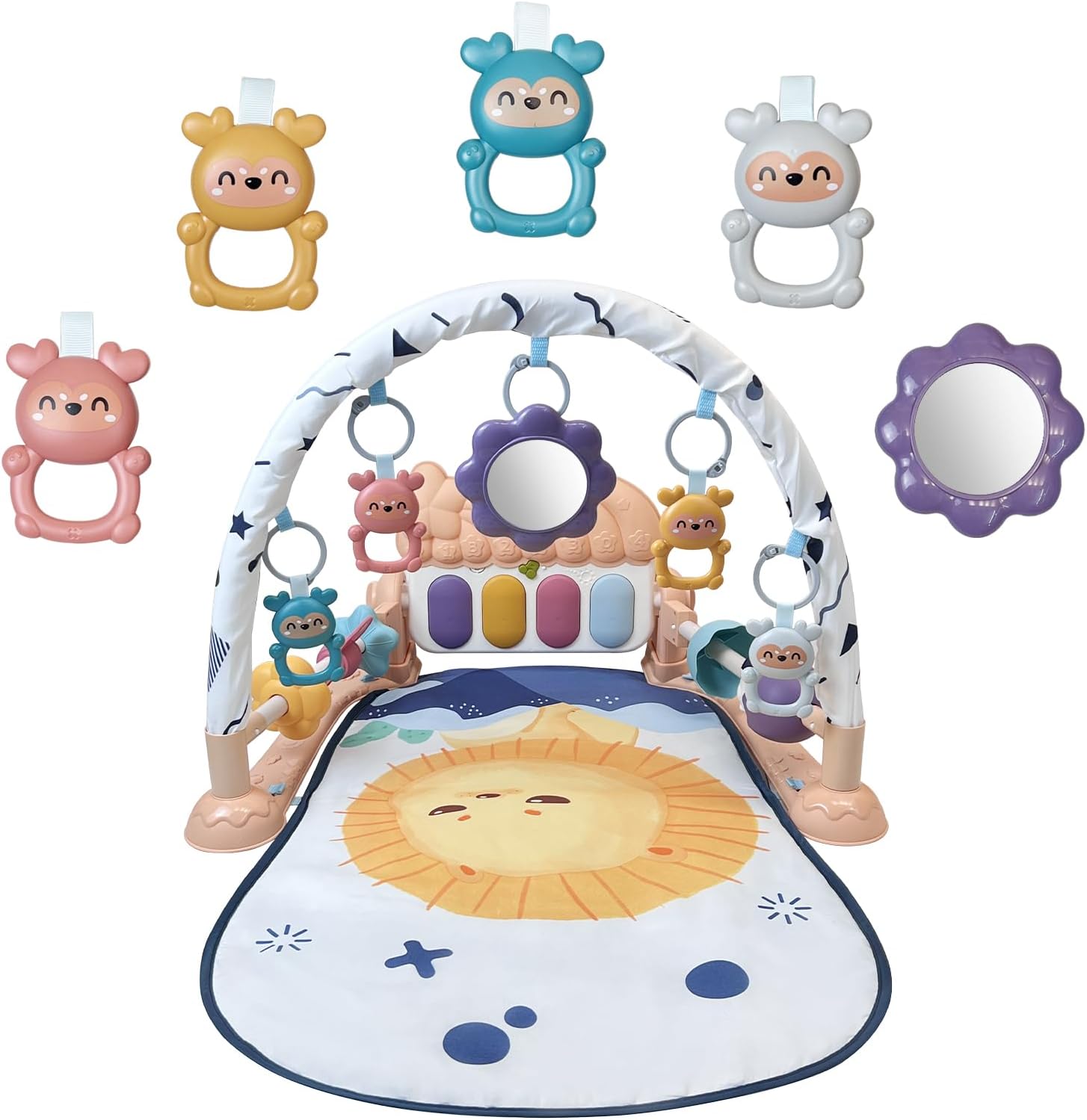 Amazon.com : Nutsball Baby Gym Play Mat, Kick and Play Piano Gym Mat ...