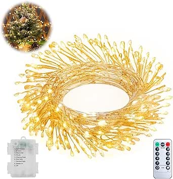 Cluster Fairy Christmas Lights,Firecracker Fairy Lights,8 Modes 100-600 ...
