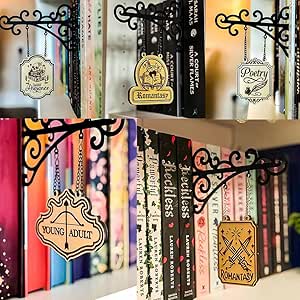 Amazon.com: Quillandtavern Book Nook Tavern Signs for Bookshelf, Custom ...