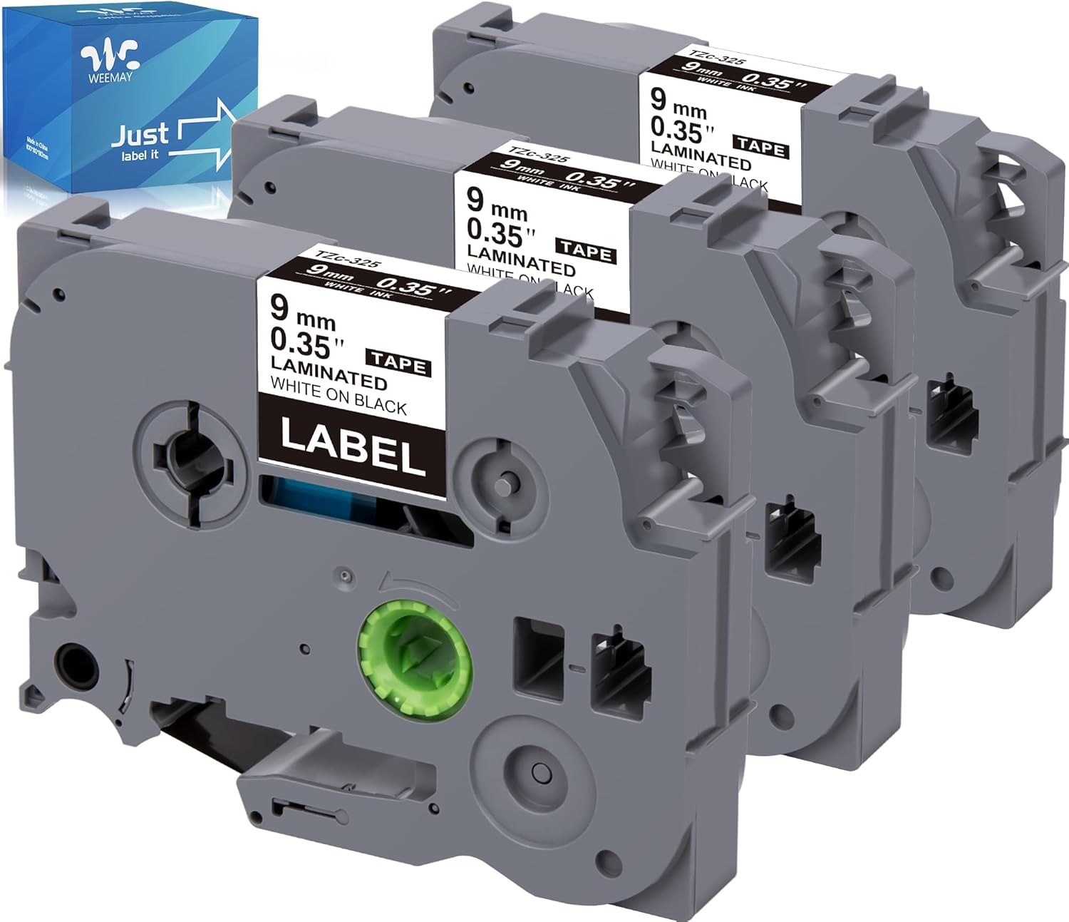 Amazon.com: Weemay 3 Pack TZe-325 Compatible for Brother P-Touch Label ...