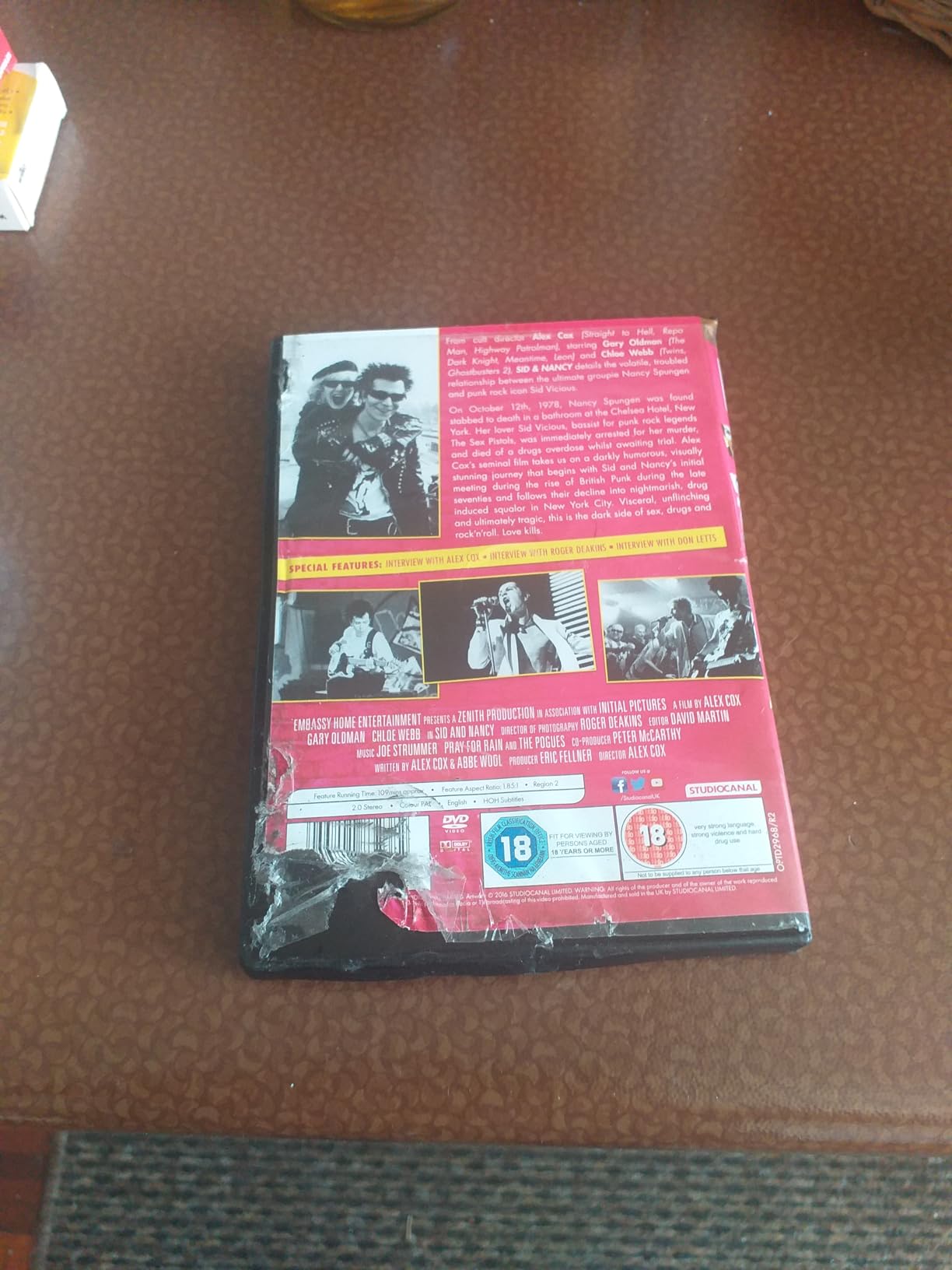 Sid And Nancy [Blu-ray] [2016]: Amazon.co.uk: Gary Oldman, Chloe Webb, David Hayman, Drew ...