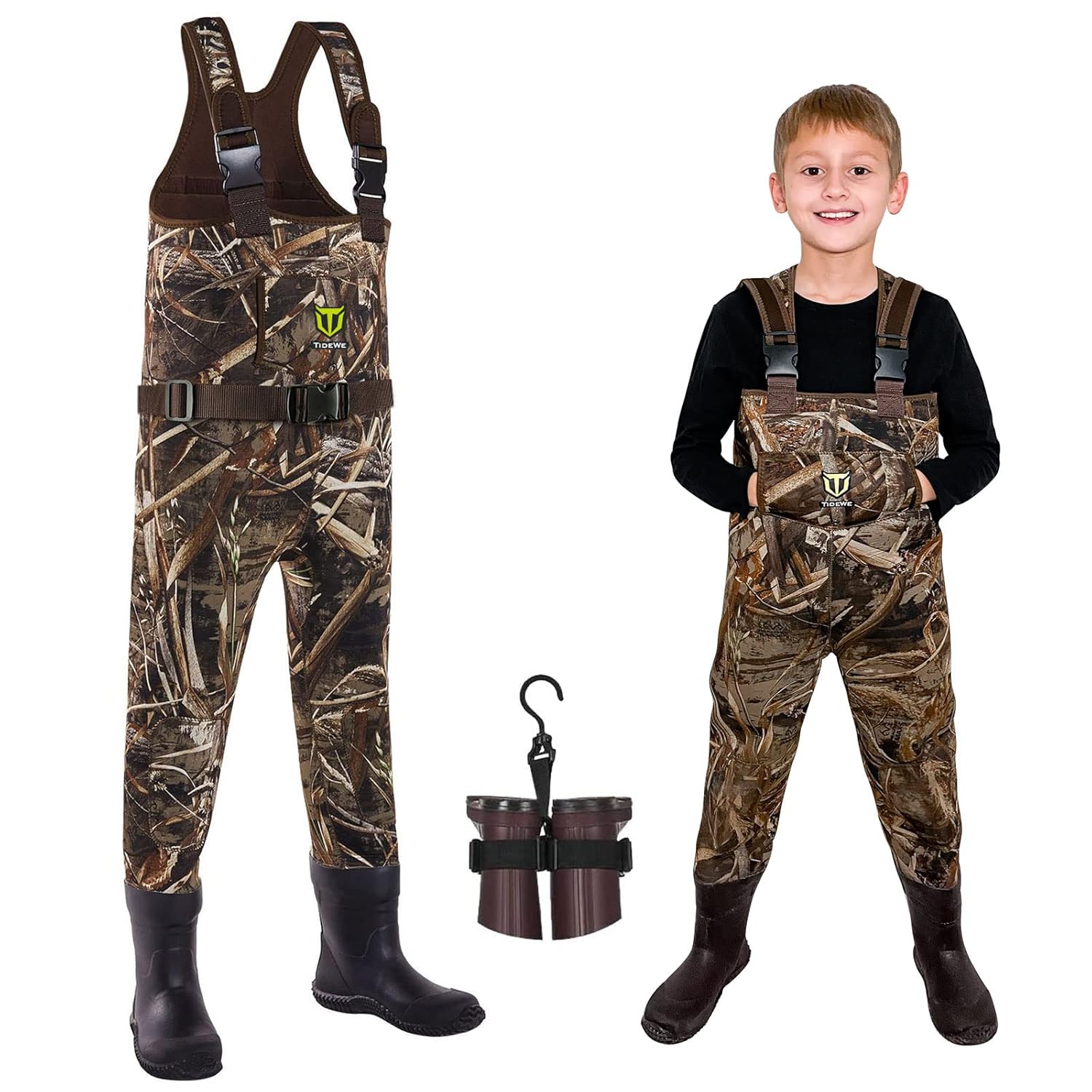 TIDEWE Chest Waders for Toddler & Children, Neoprene Waterproof ...
