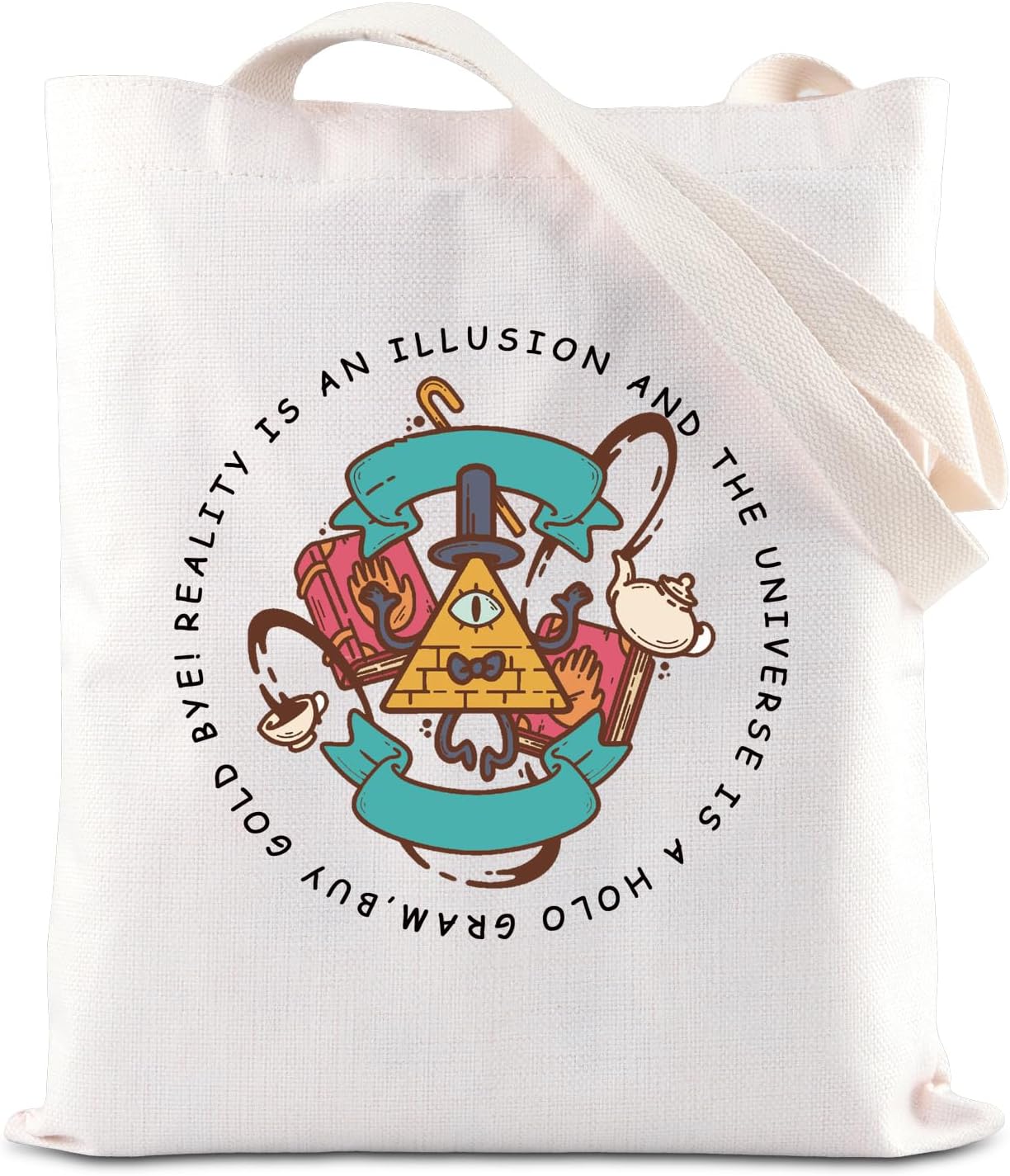 Amazon.com: TGBJE Cartoon TV Series Inspired Tote Bag Bill Cipher Fans ...