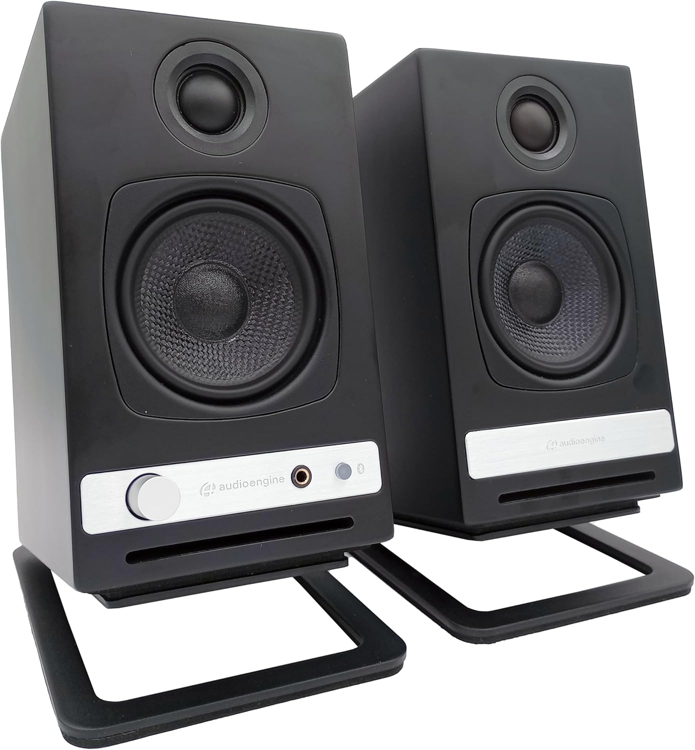 Amazon.com: Audioengine A2 HD Black Wireless Desktop Speakers and DS1M ...