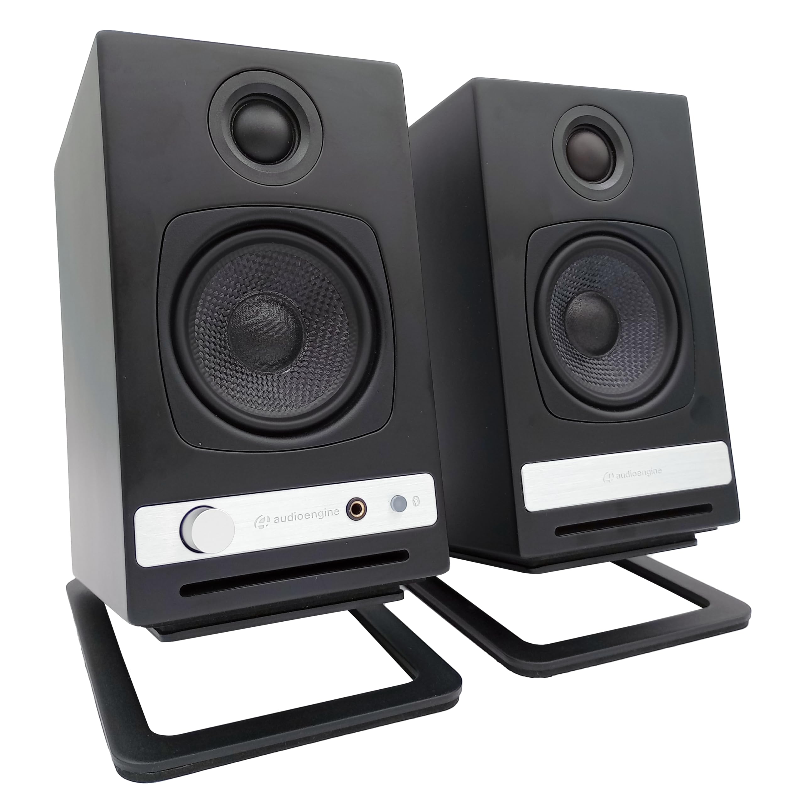 Amazon.com: Audioengine A2 HD Black Wireless Desktop Speakers and DS1M ...