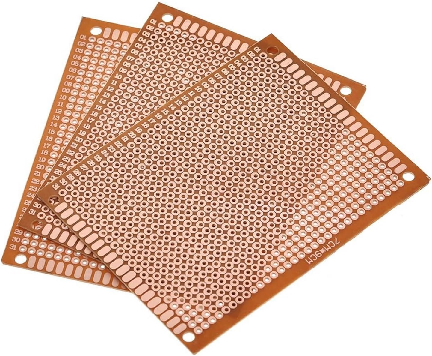 Amazon.com: BREAKA 10pcs 7x9 7 * 9cm Single Side Prototype PCB ...