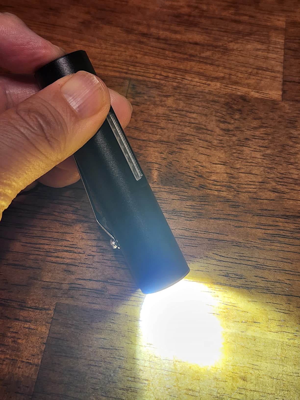 NGOKPYD V5 EDC Flashlight,11 Modes Small Flashlights Rechargeable with ...