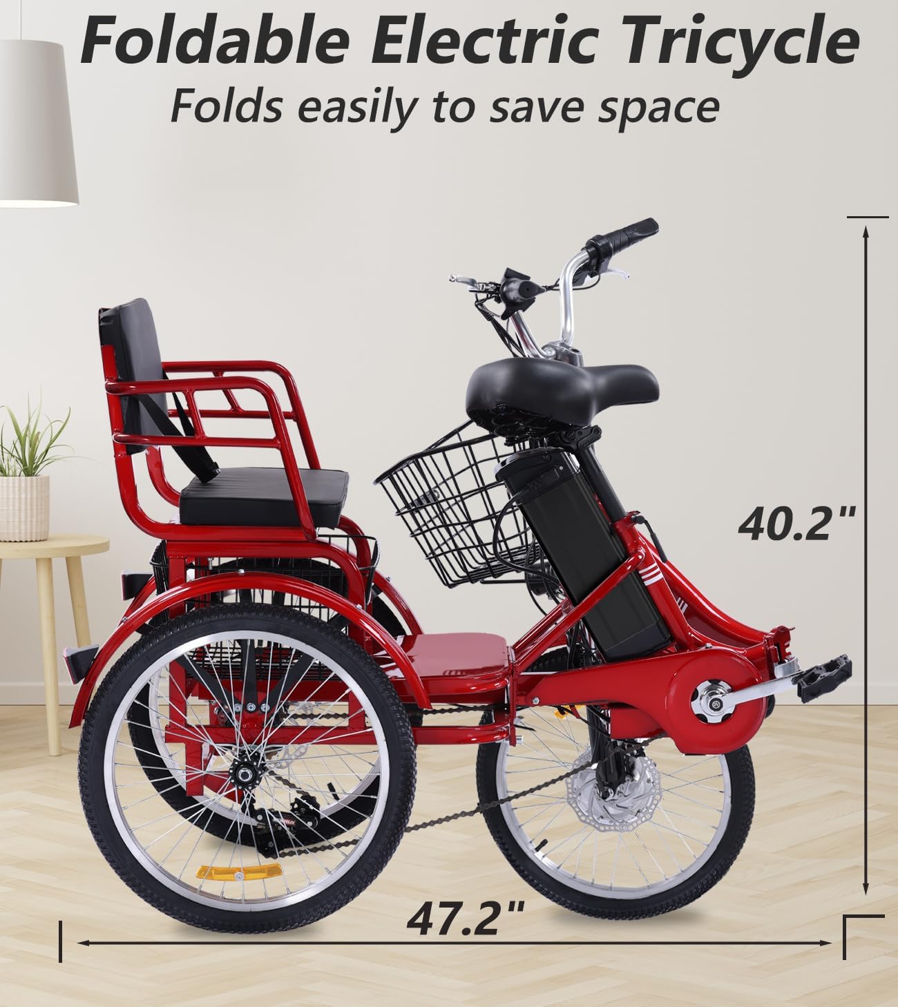 Electric Tricycle for Adult Folding E-Trike Australia | Ubuy