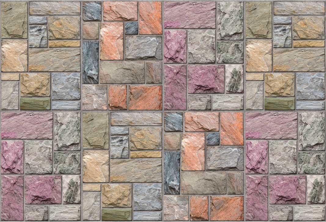 Quick Murals Colorful Limestone Brick Wall High Definition Wall Mural ...