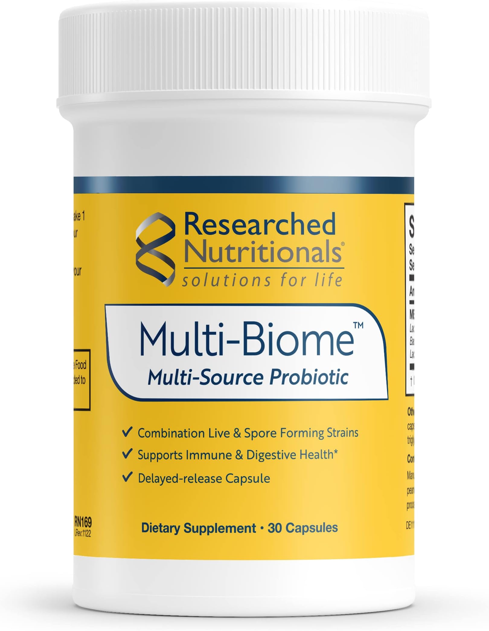 Amazon.com: Researched Nutritionals Multi-Biome Multi Strain Probiotic ...