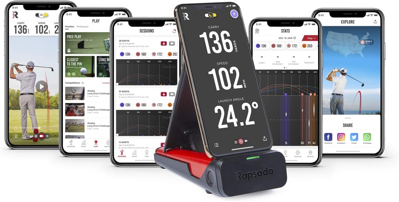 Arccos Golf Smart Sensors Swing Trainer Aid - First-Ever A.I. Powered ...