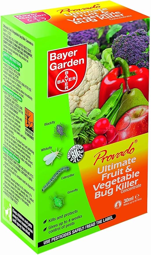 2XProvado Ultimate Fruit and Vegetable Bug Killer Concentrate, 30 ml ...