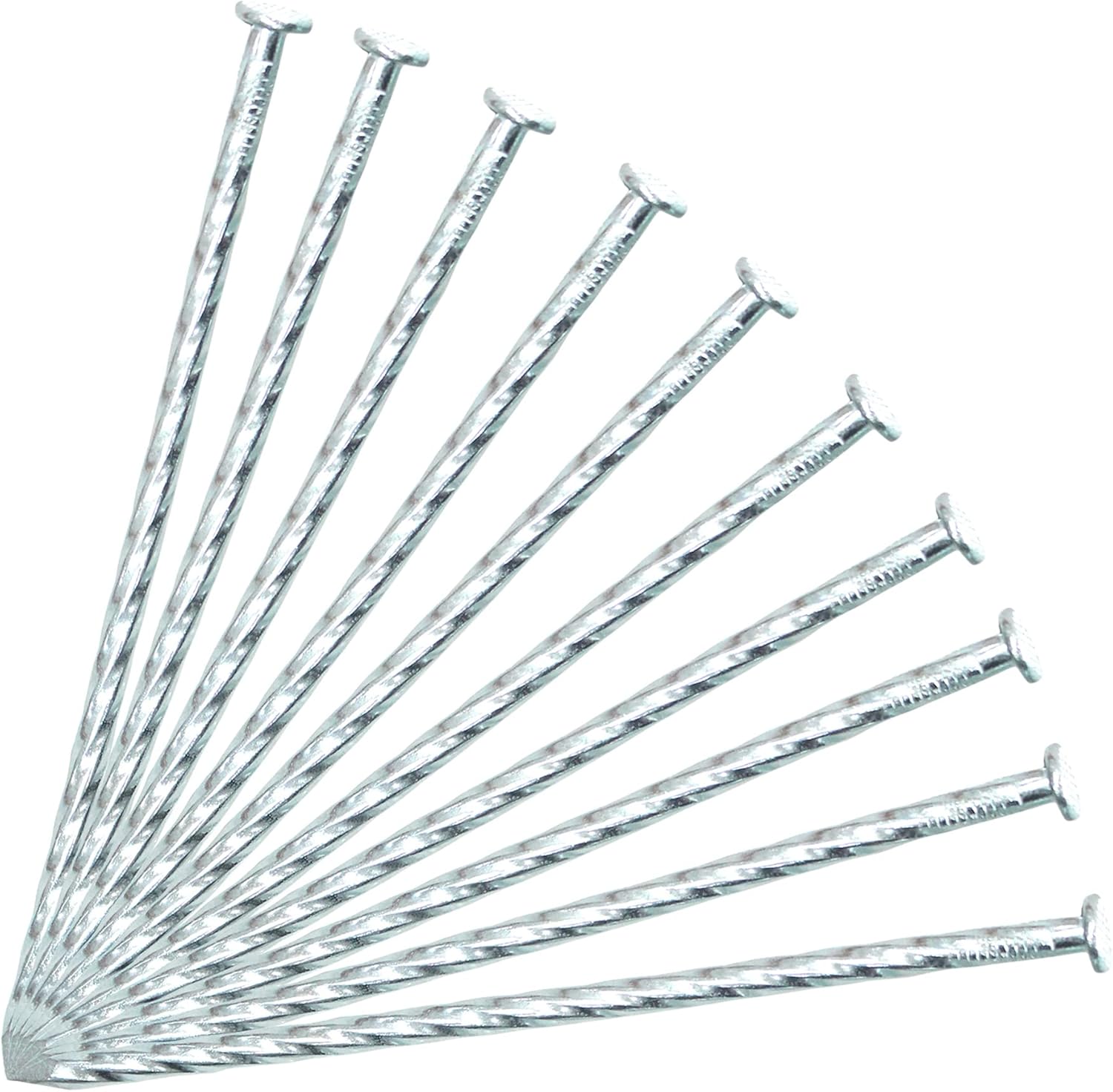 Amazon.com : 50/100/150 Pack 6" Solid Galvanized Non-Rust Metal Garden ...