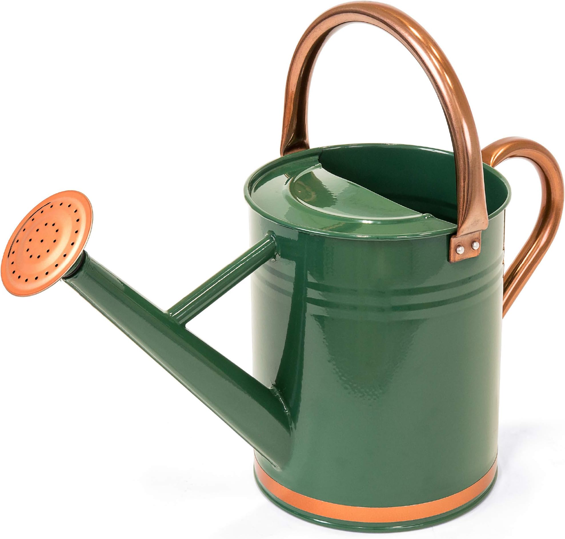 Amazon.com : Gardman 8330 Galvanized Watering Can with Copper Accents ...