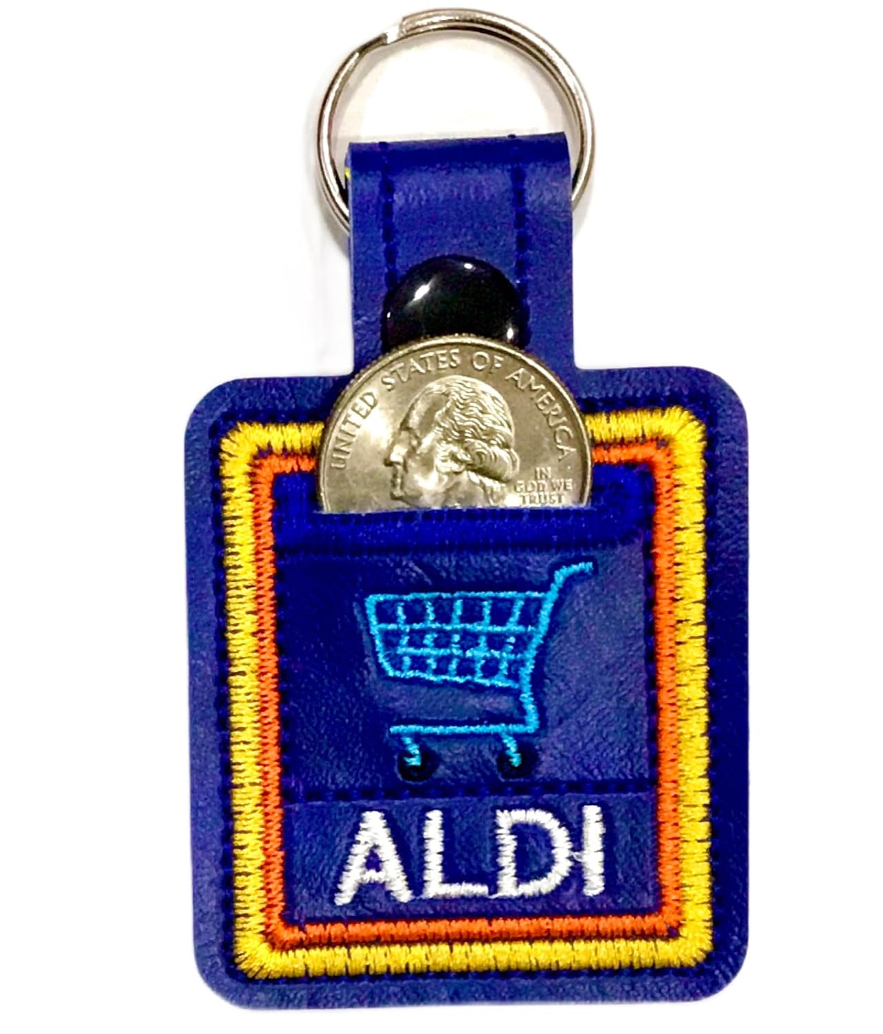 Amazon.com: Aldi quarter holder keychain coin keeper individually ...