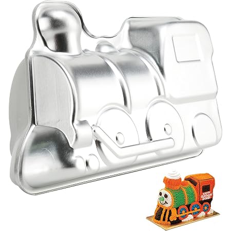 Amazon.com: Train Cake Pan, Locomotive Cake Mold, Kids 3D Birthday Cake ...
