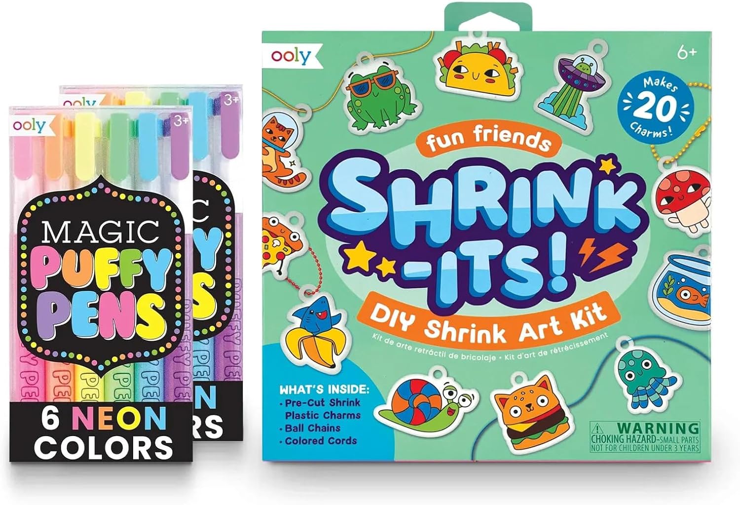 Amazon.com: Magic Puffy Pens Neon Color Pens with 3D Ink (Pack of 2 ...