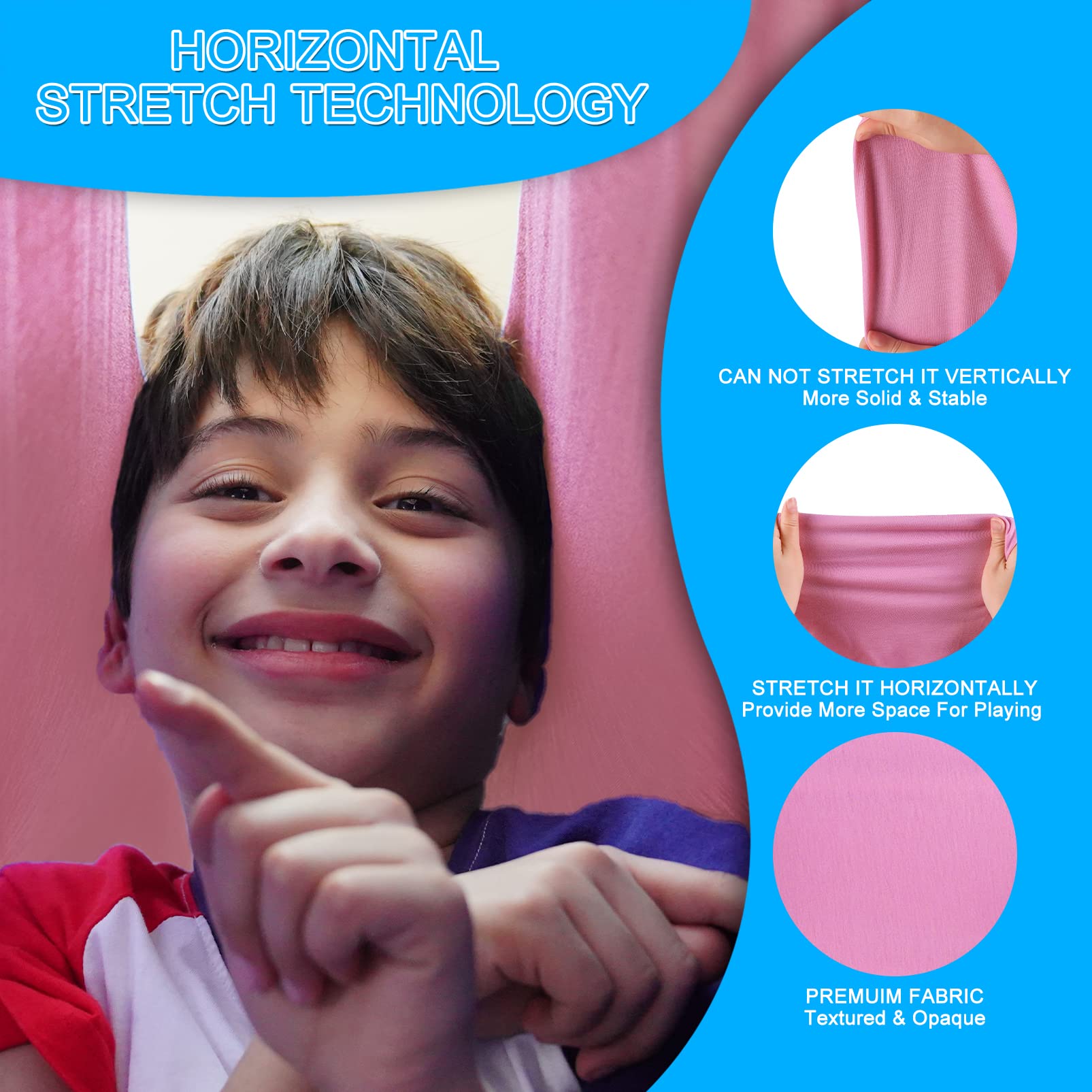 Snapklik.com : Indoor Therapy Sensory Swing For Kids, Pink Joy Cuddle ...