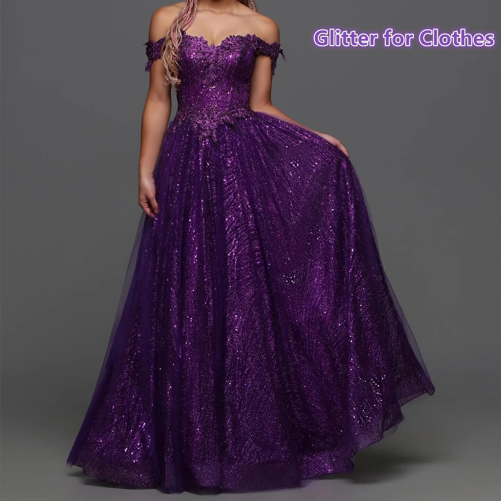 Snapklik.com : Hair And Body Glitter Spray,Purple Glitter Spray Dry ...