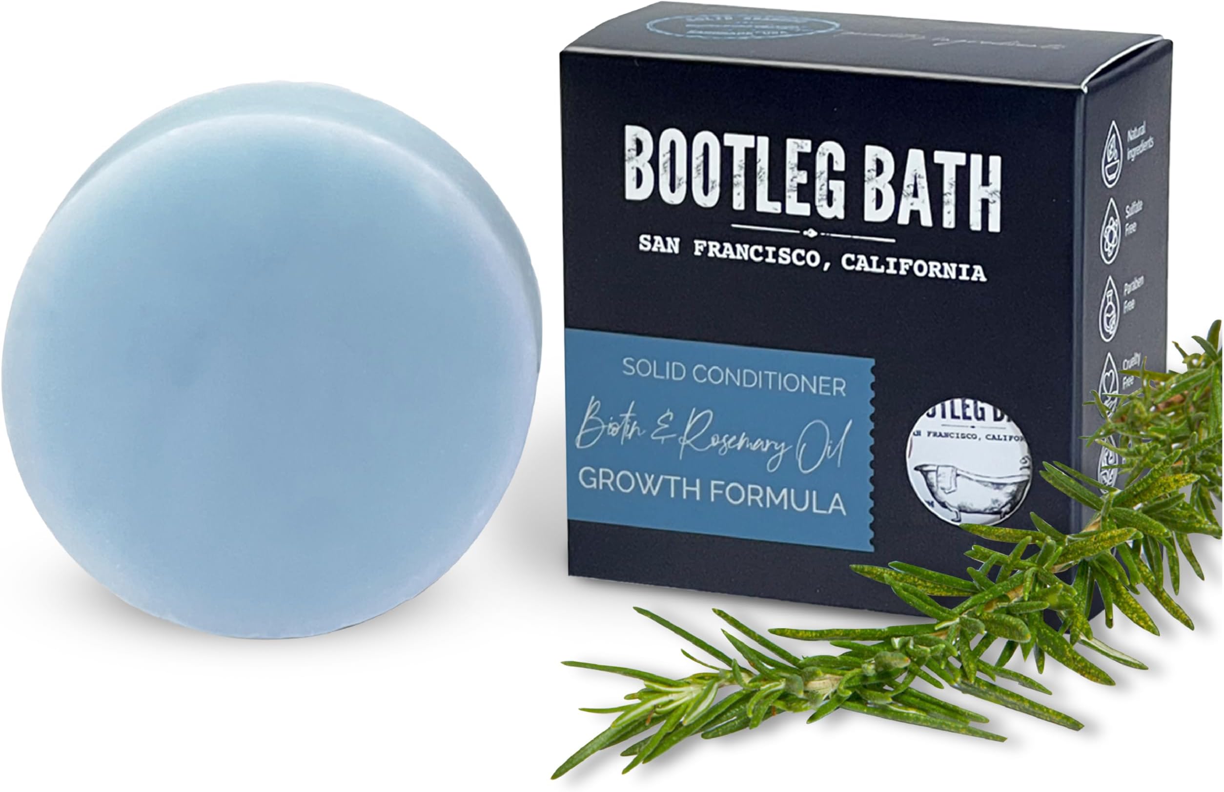 Amazon.com : BOOTLEG BATH Growth Formula Conditioner Bar with Biotin ...