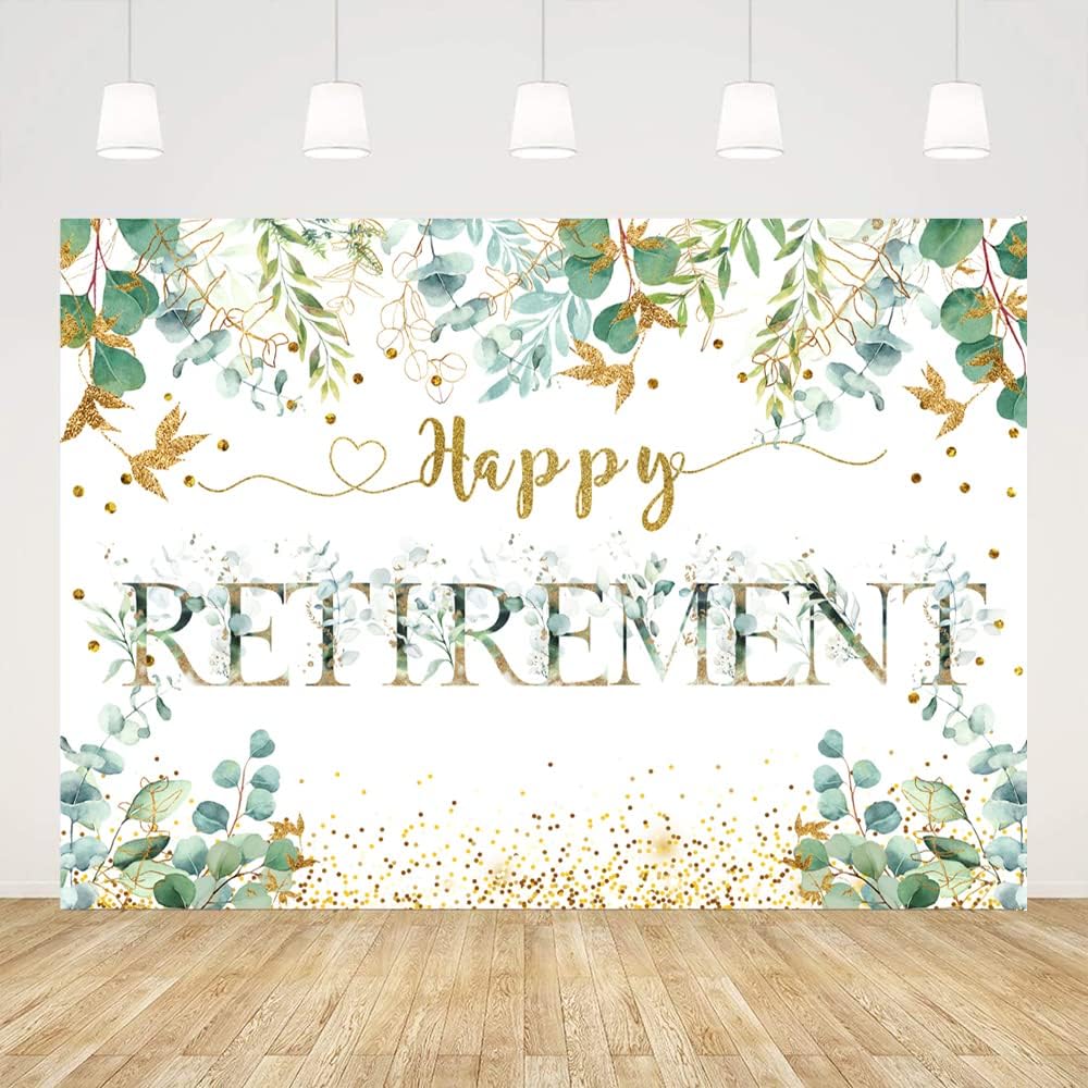 Amazon.com : AIBIIN 7x5ft Happy Retirement Backdrop for Men Women ...