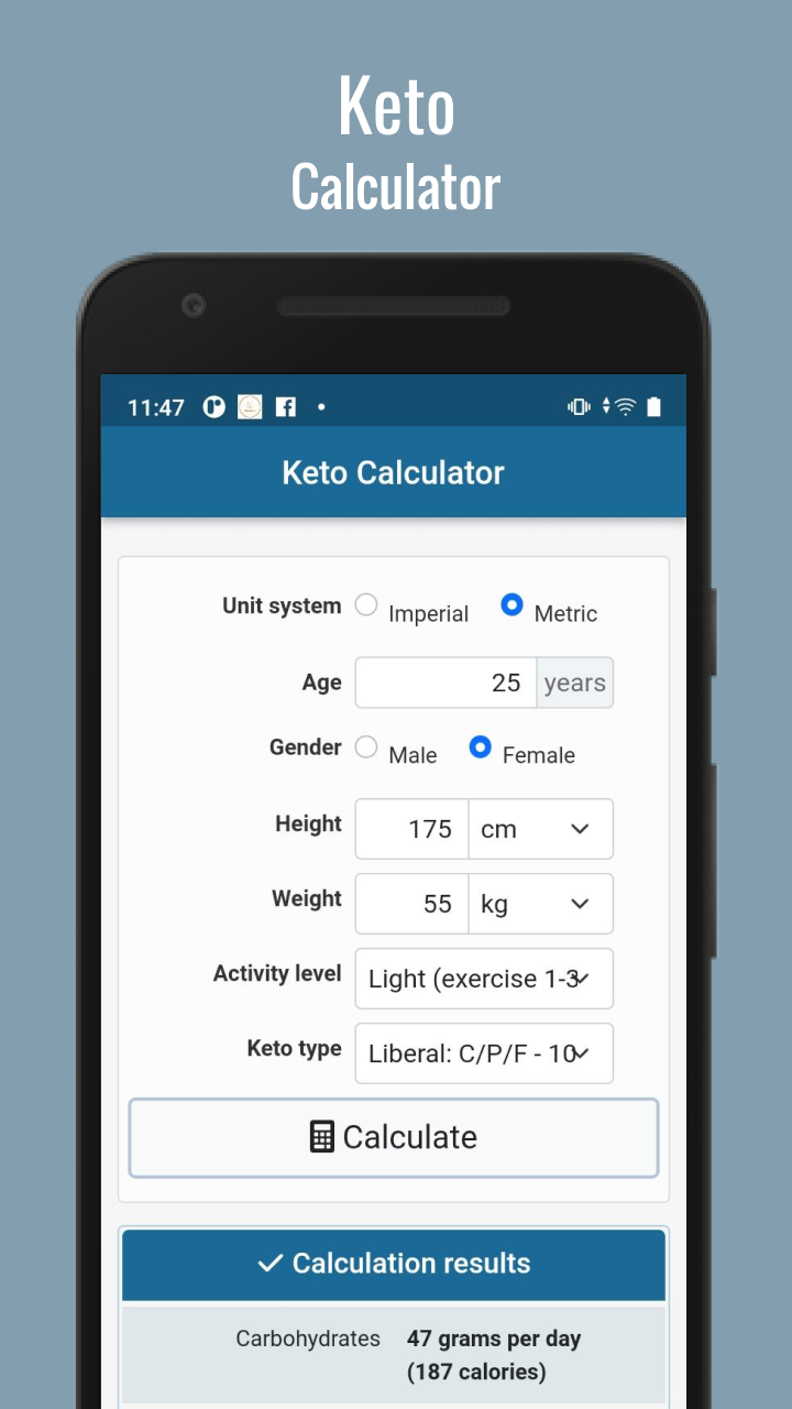 Keto Calculator - App on Amazon Appstore