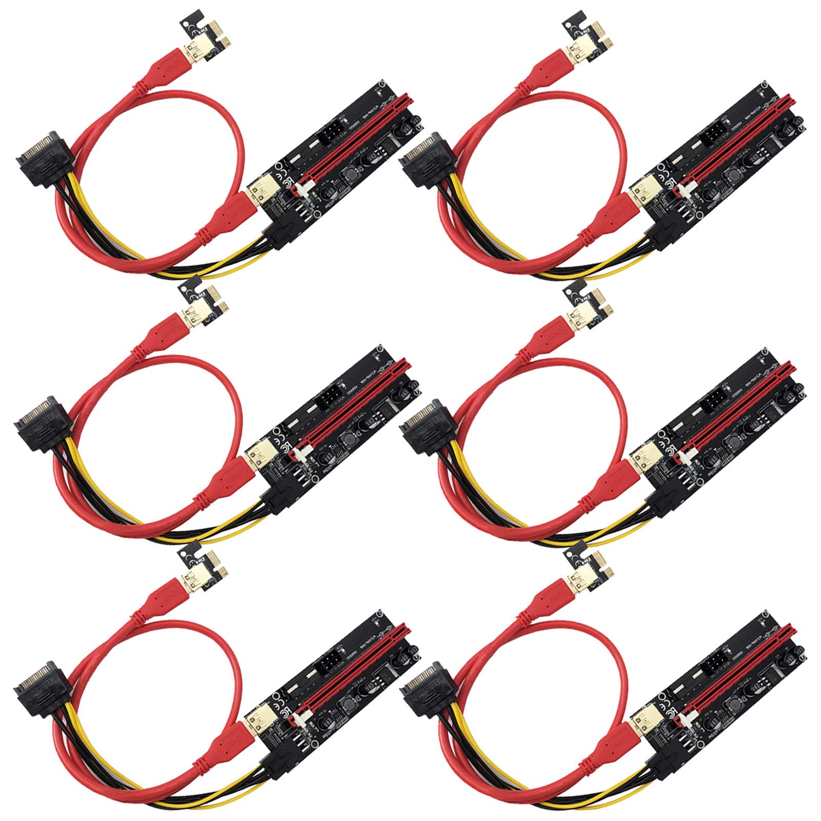 Supageek 6 Pack Pcie X1 To X16 Powered Riser Adapter | Desertcart Sri Lanka