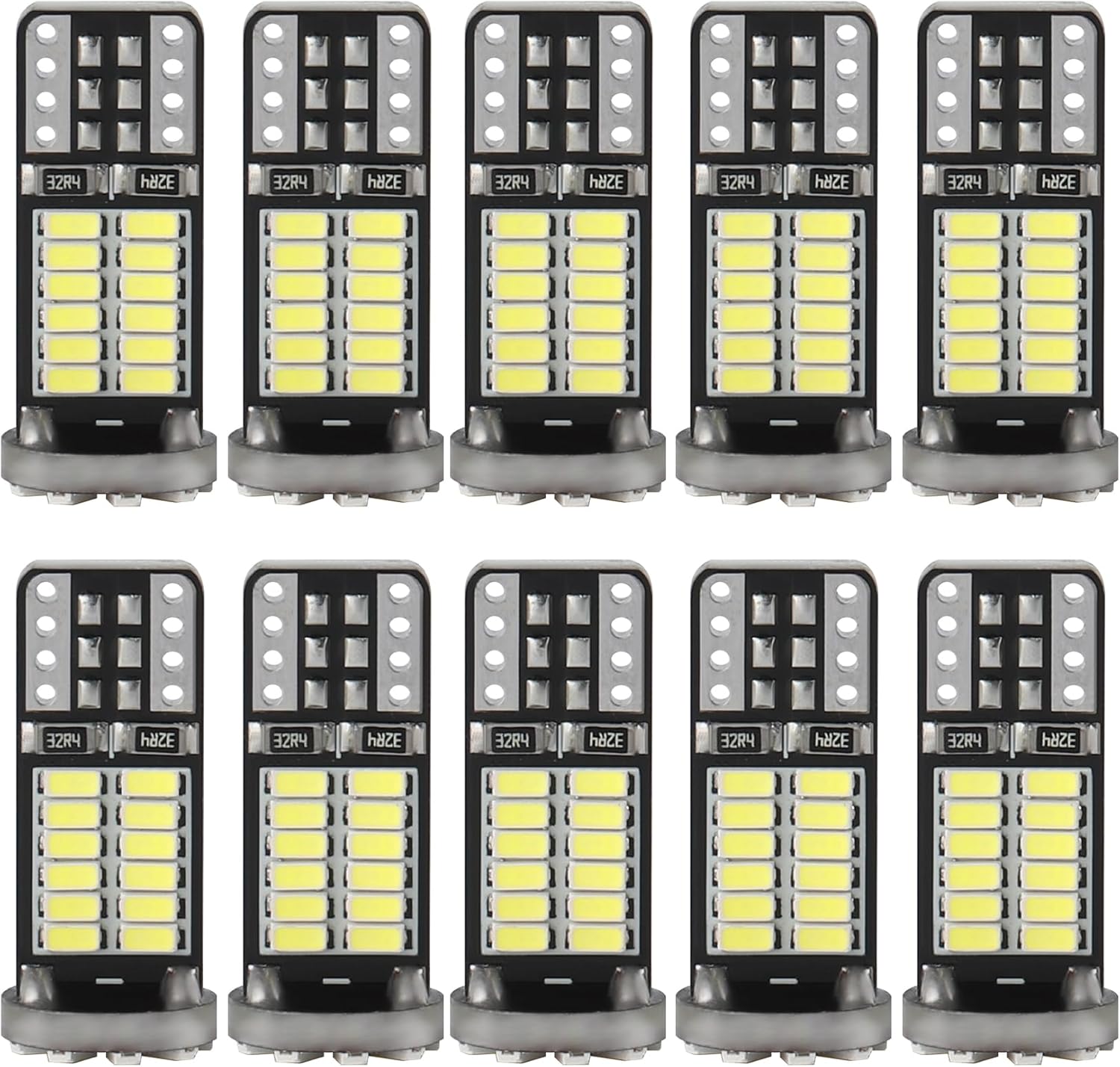 Amazon.com: iFunyLED 10 Pieces 194 LED Bulb Super Bright 6500K T10 168 ...