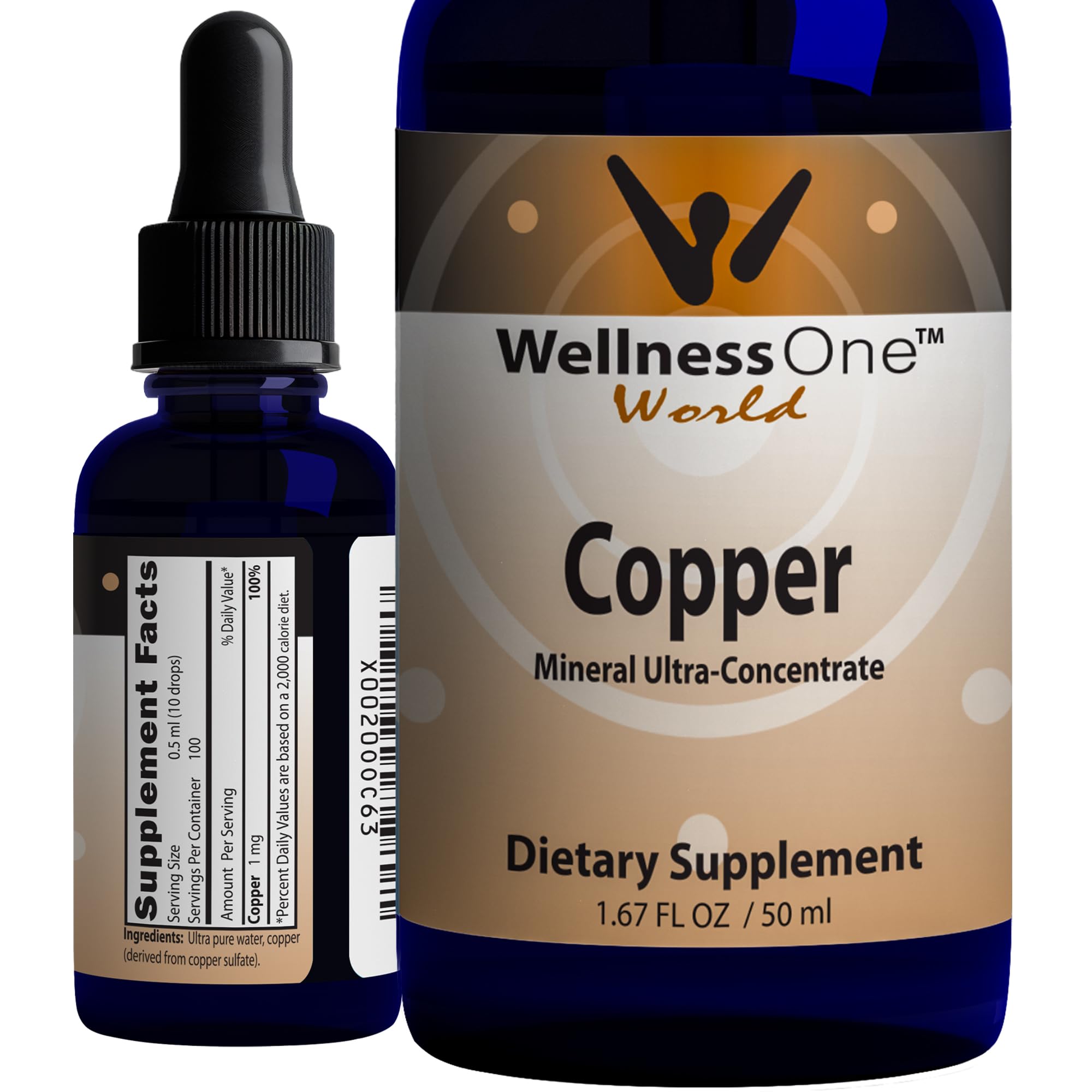 Amazon.com: WellnessOne Liquid Copper Supplements - Immune Support ...