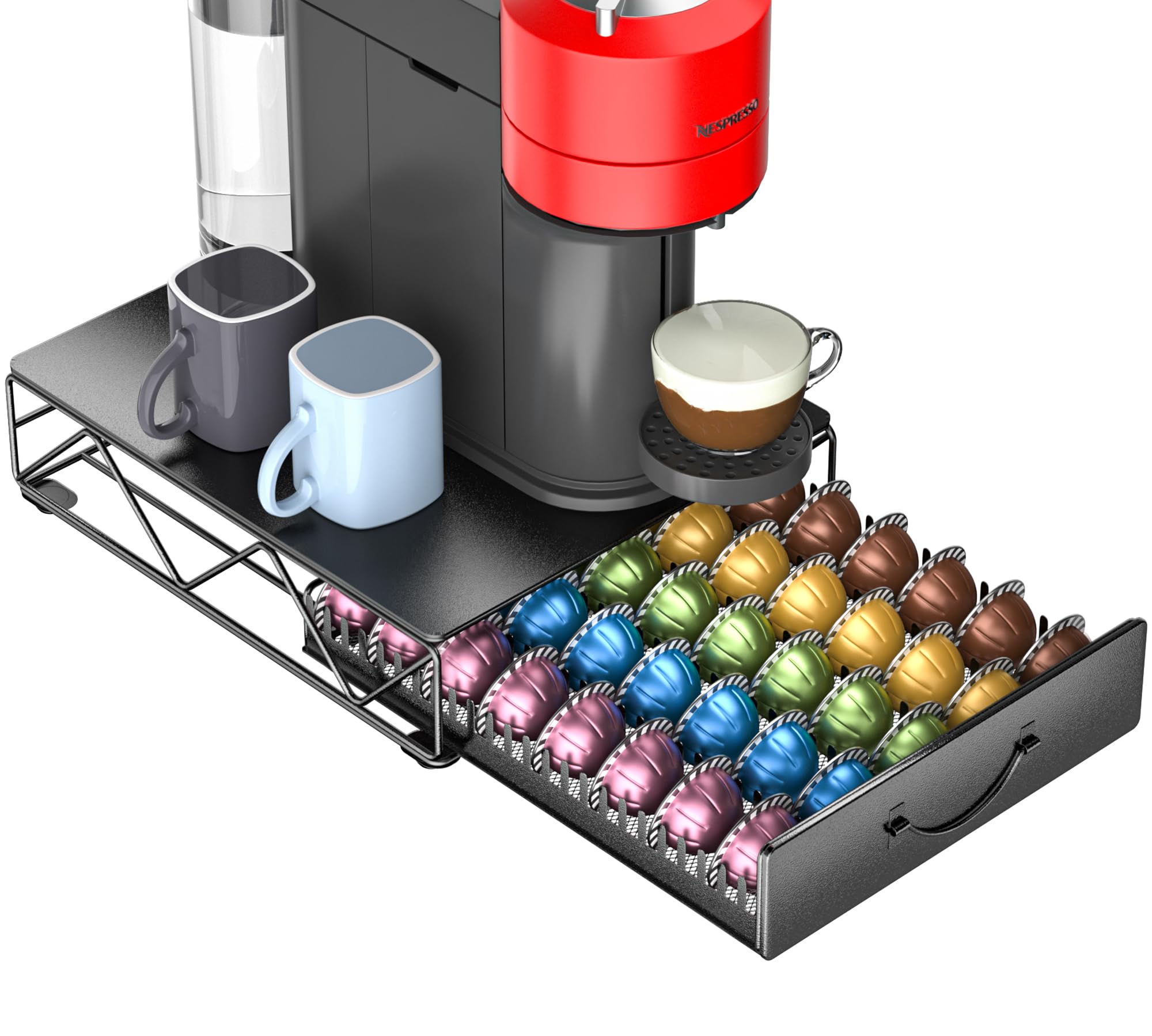 Amazon.com: HFHOME Coffee Pod Holder Drawer Compatible with Nespresso ...