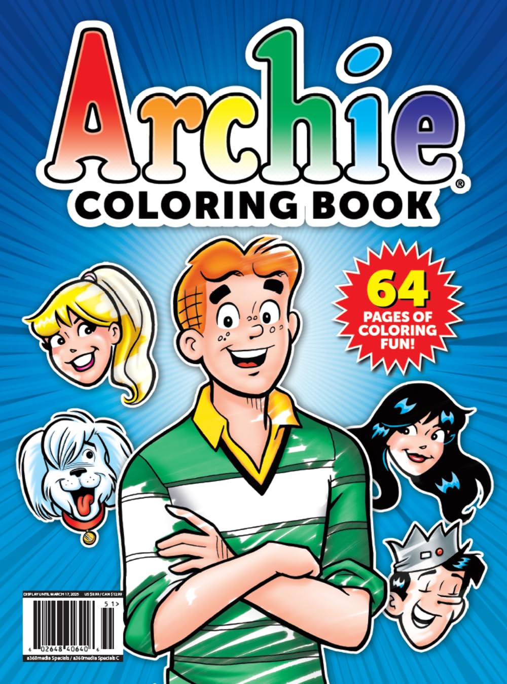 Archie Coloring Book - 64 Pages Of Coloring Fun With Archie, Betty ...