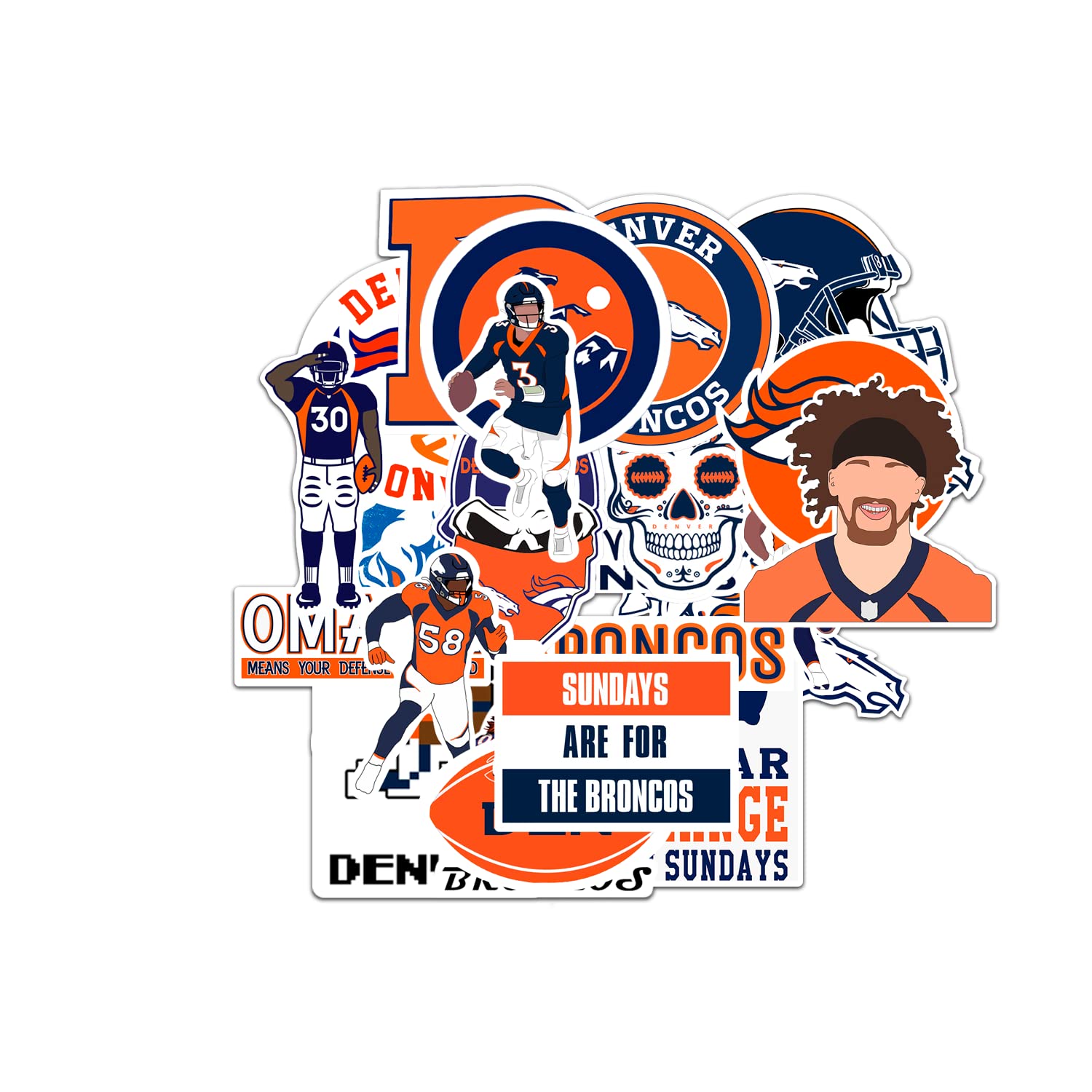 Amazon.com: 32 PCS American Football Rugby Stickers for Water Bottle ...