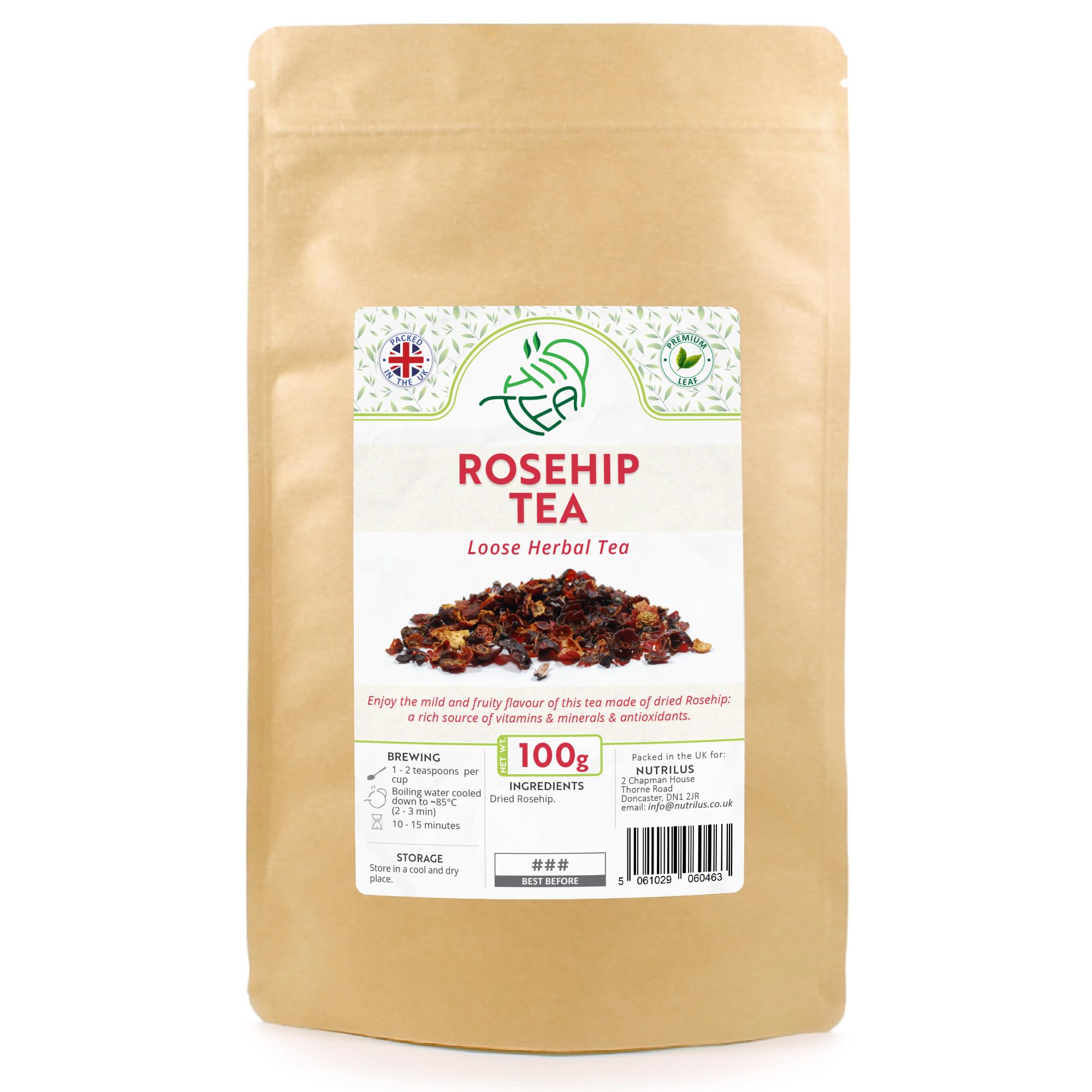 Rosehip Loose Tea – Wild Rose Fruit Infusion – Premium Dried Rose Hips ...