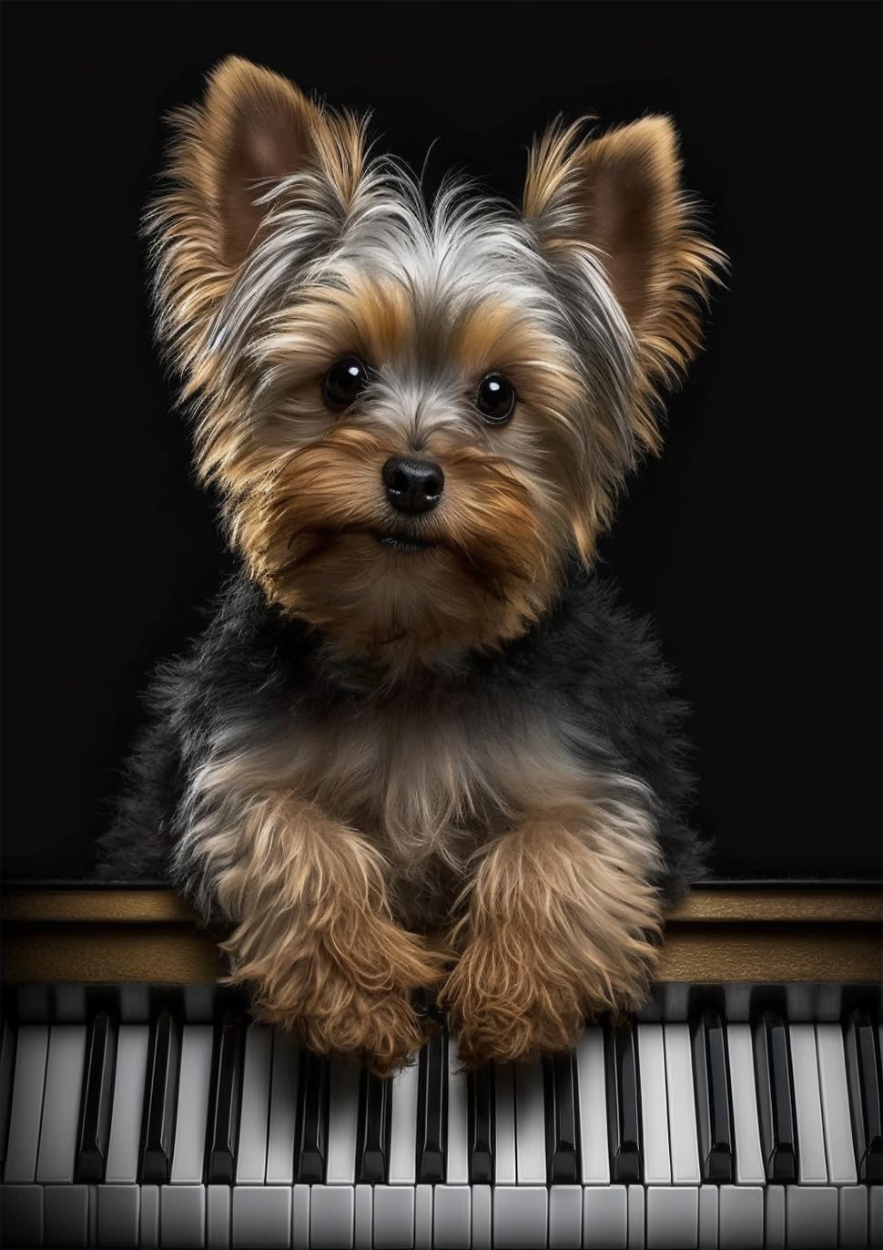 Amazon.com: Cute Yorkie Dog Jigsaw Puzzles 500 Pieces Yorkshire Terrier ...