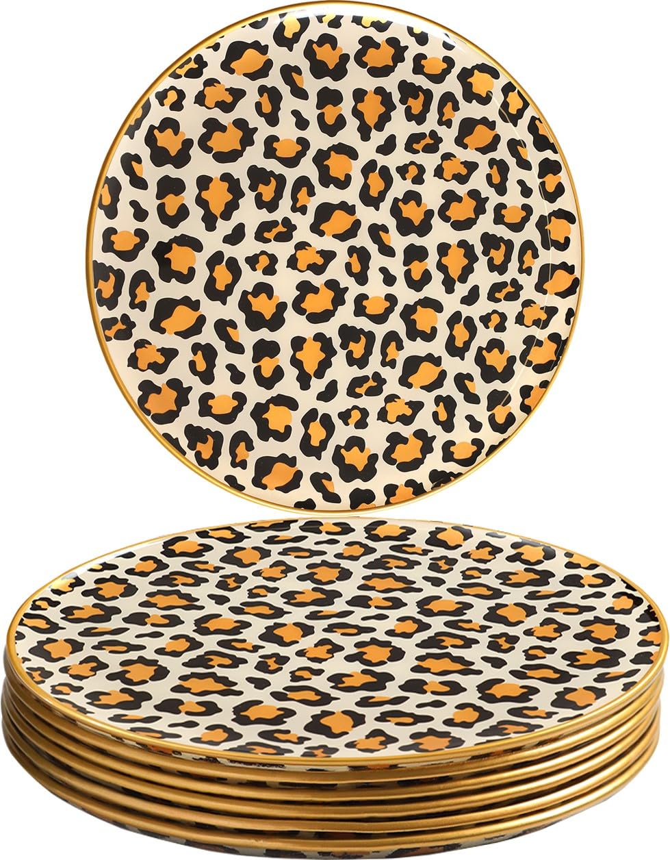 Amazon.com | GURCUGLASS Glass Plate Set 7,8 Inch - Salad Plates ...