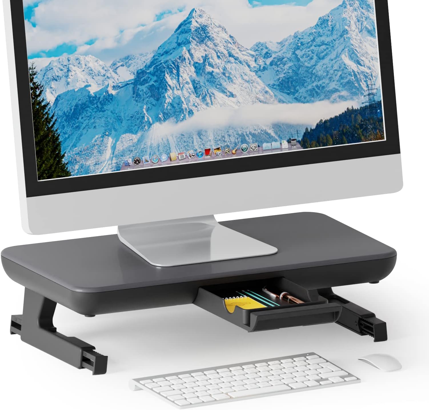 Amazon.com: OImaster Monitor Stand Riser Adjustable Height Computer ...