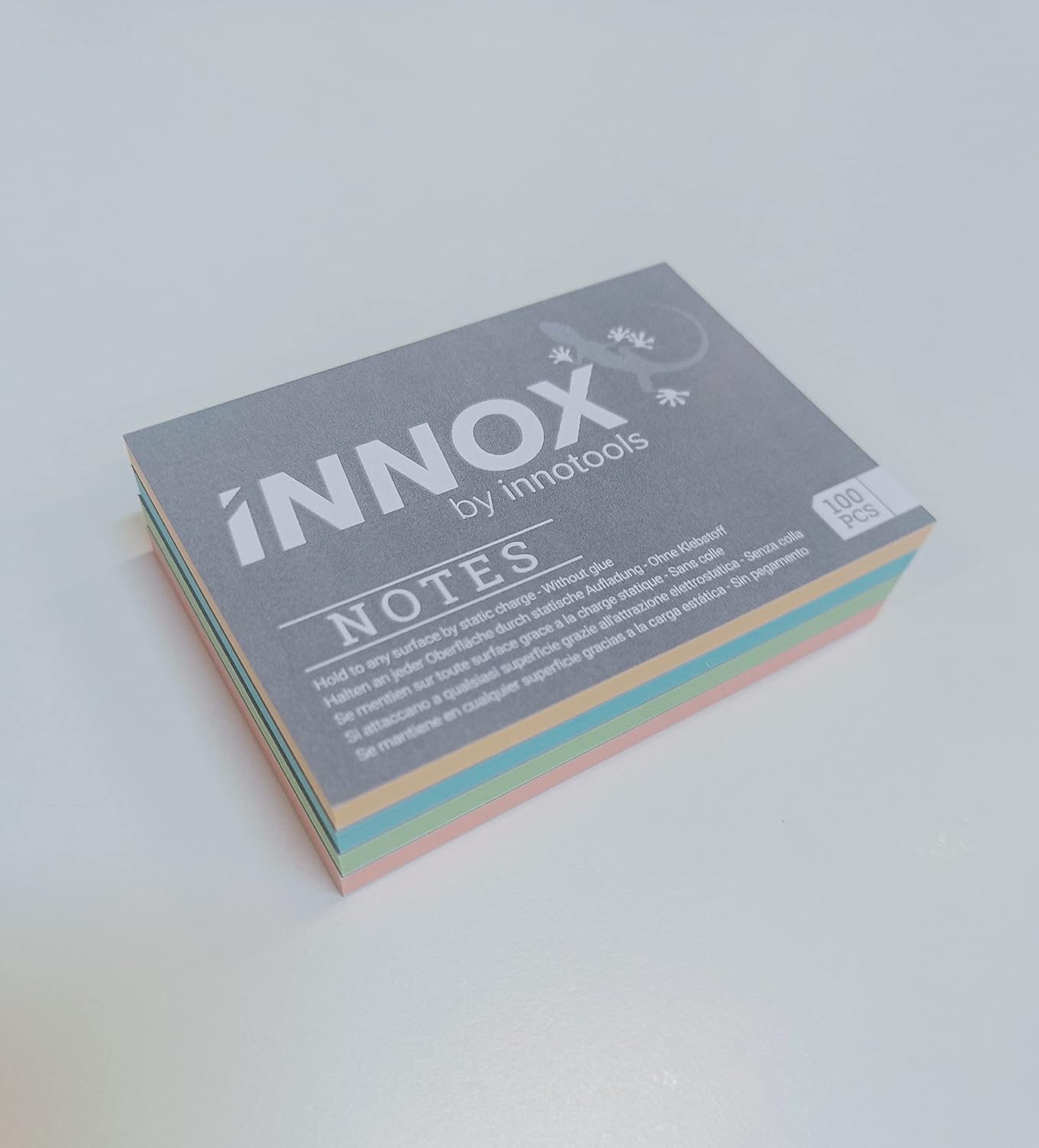 INNOX® Electrostatic Sticky Notes Small Sticky Notes for All Surfaces ...