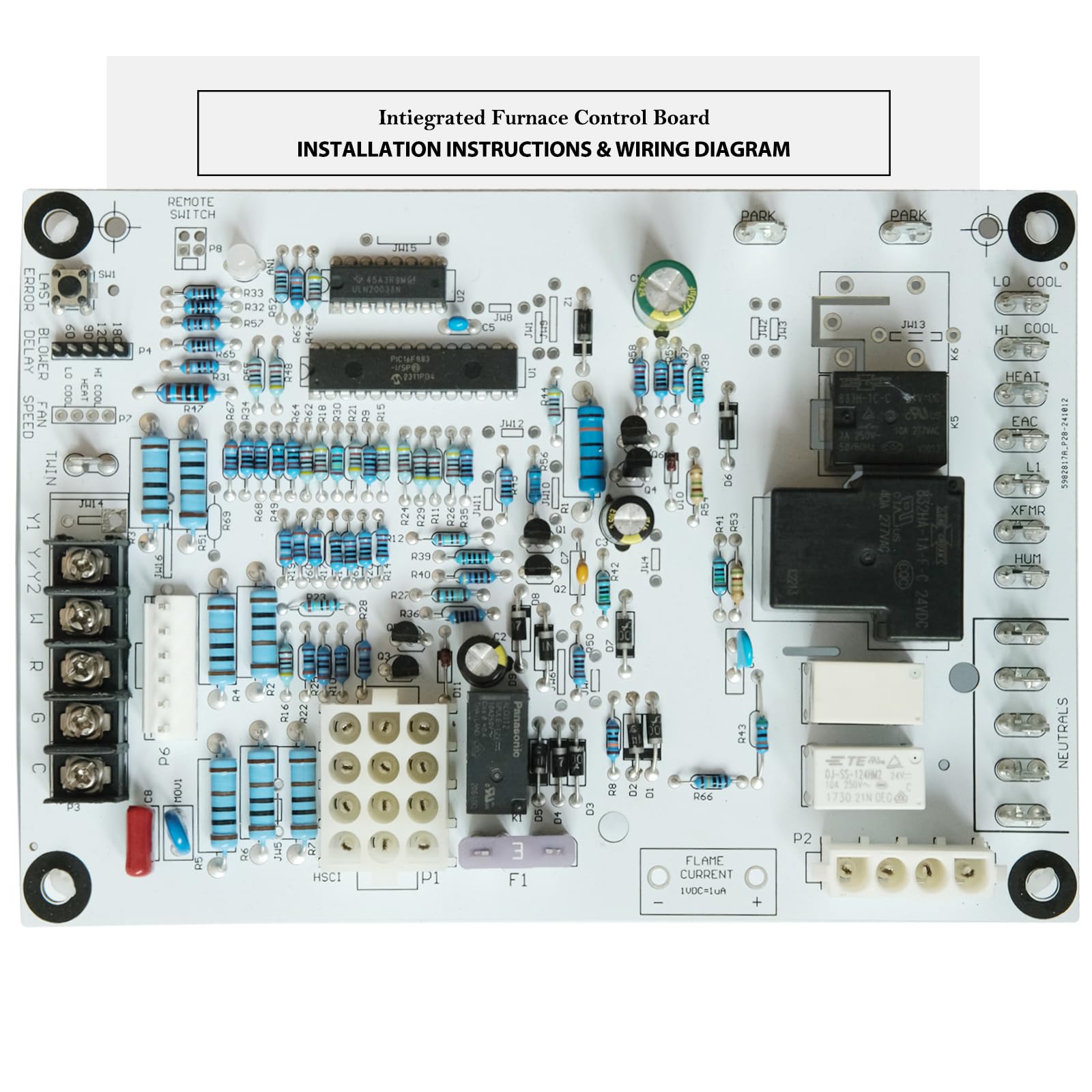 Amazon.com: 031-01267-001A Integrated Furnace Control Board Replacement ...