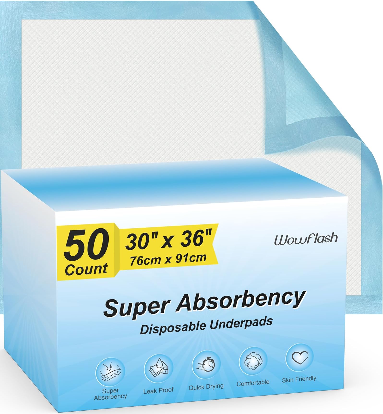 Amazon.com: MED PRIDE Disposable Underpads 23'' X 36'' (50-Count ...