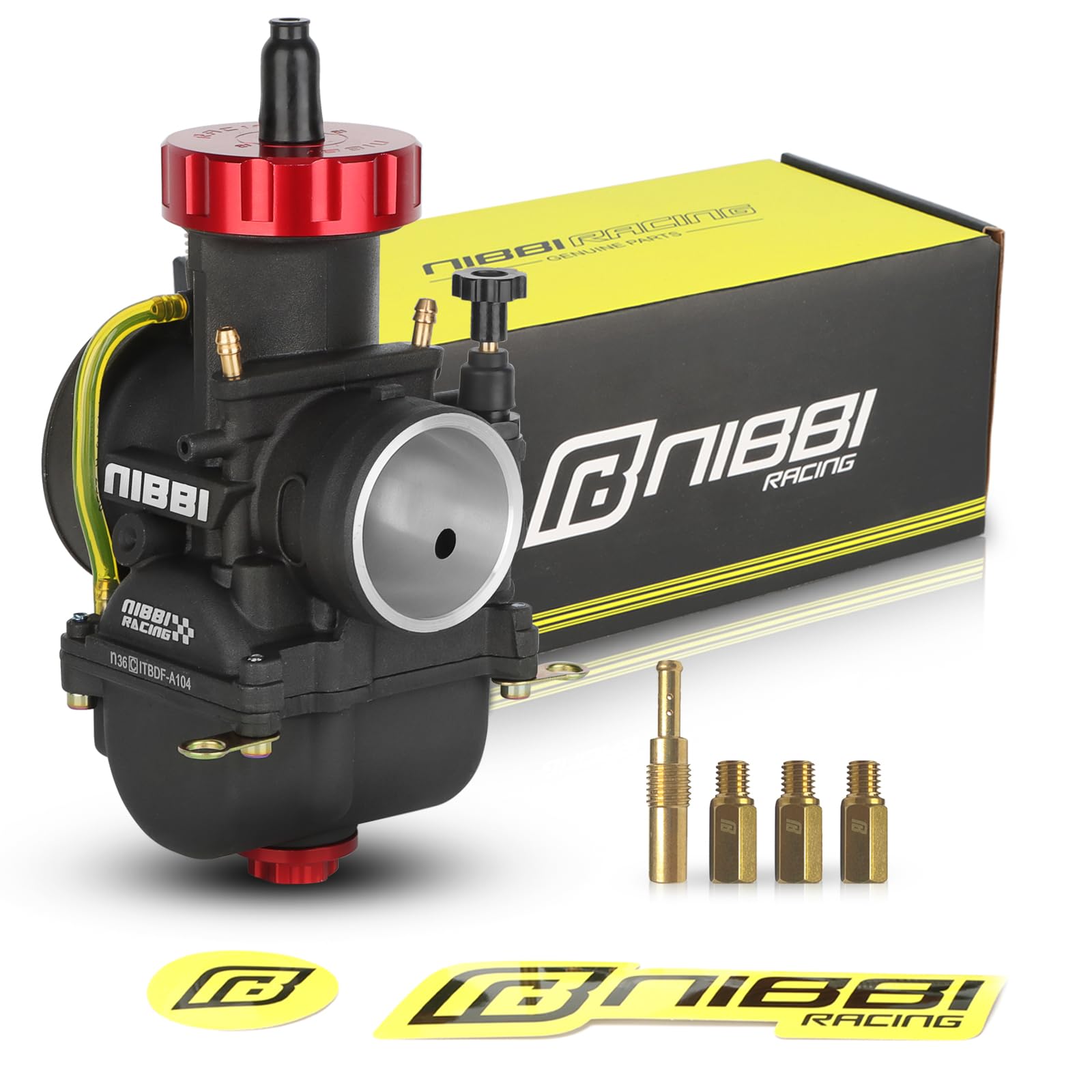 NIBBI PWK 36MM Carburetor with Three Main Jets and One Pilot Jet of ...