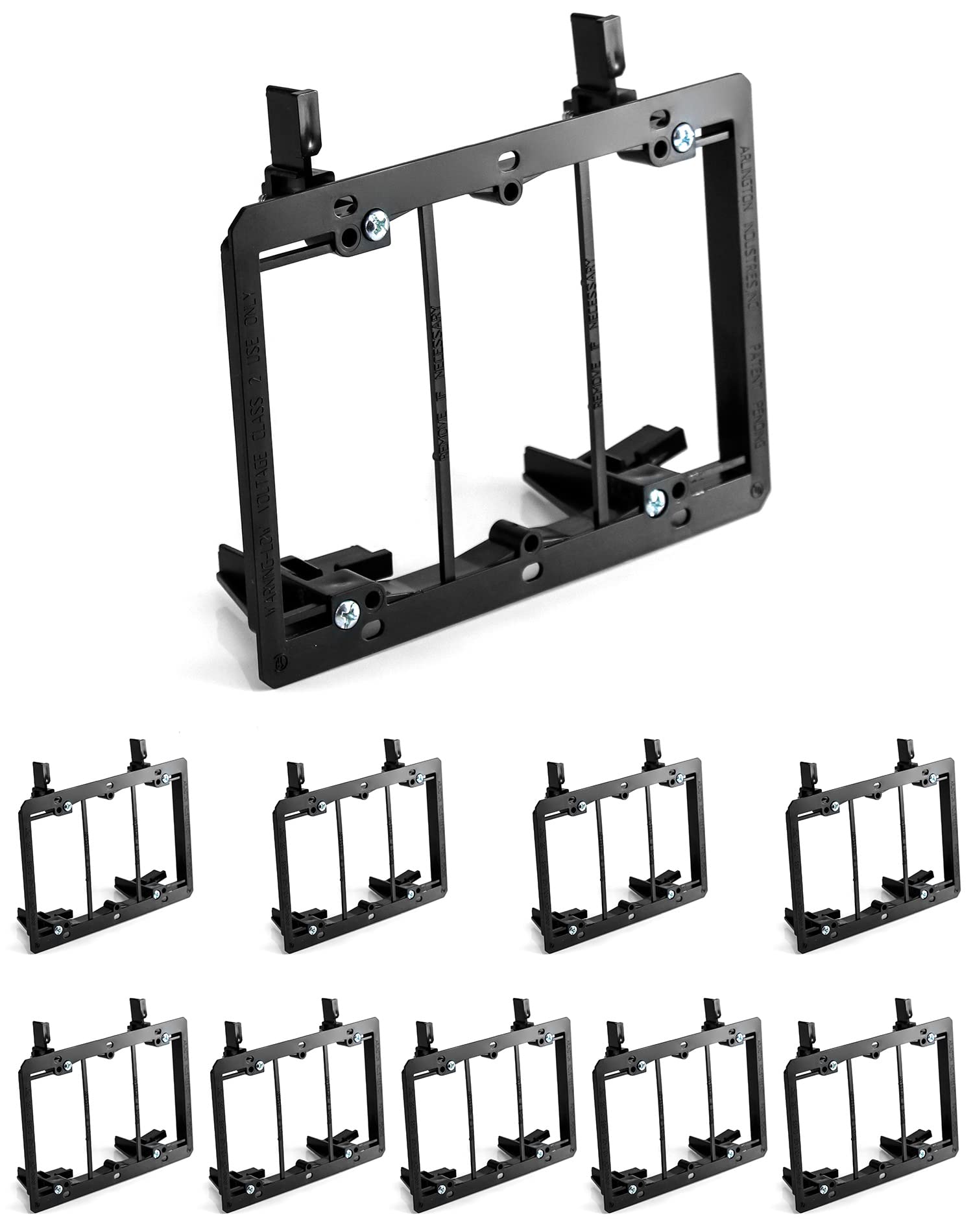 Buy QWORK Low Voltage Triple Gang ing Bracket, 10 Pack 3 Gang ing Wall ...