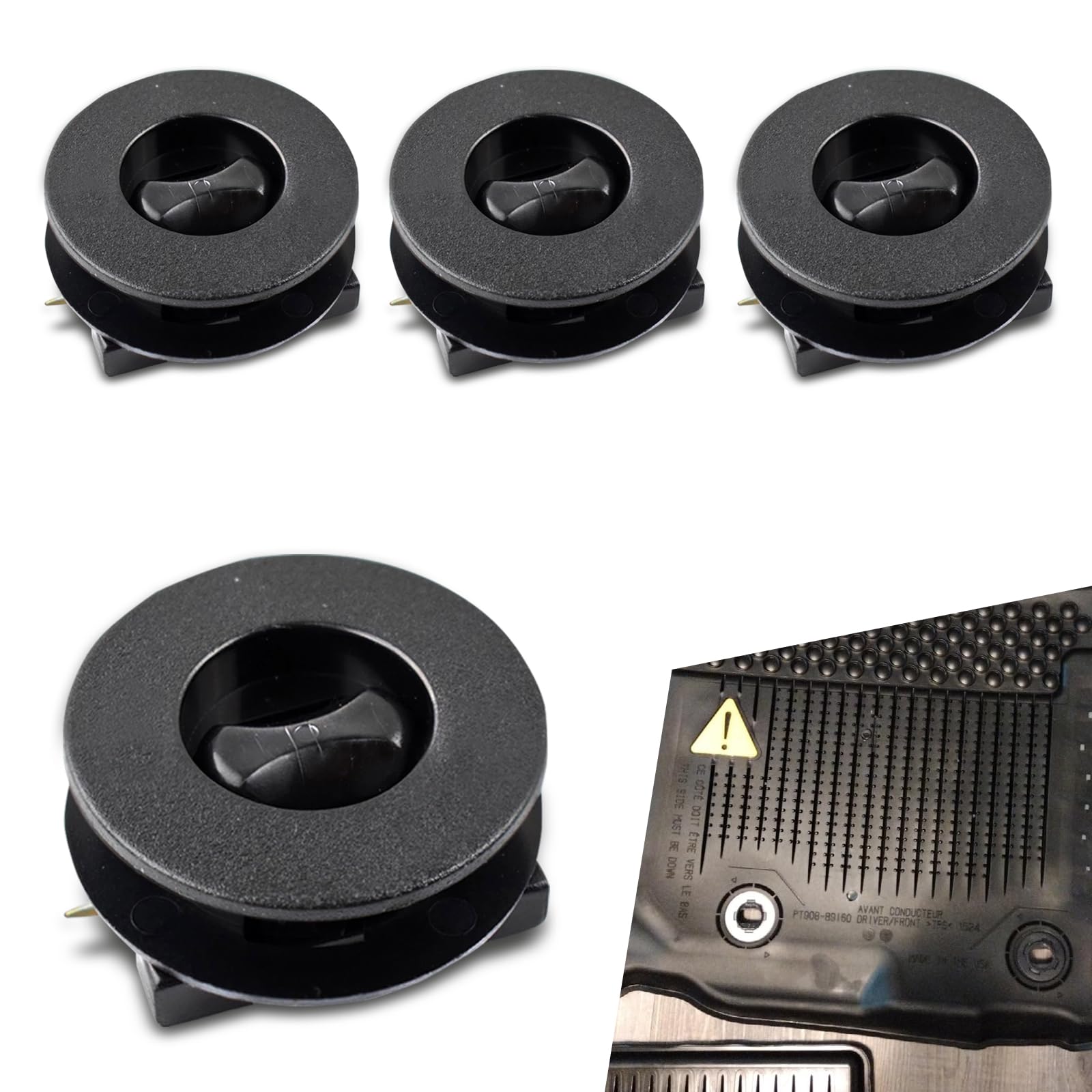Amazon.com: Sinytuto 4 PCS Car Carpet Fixing Holder, Plastic Non-Slip ...