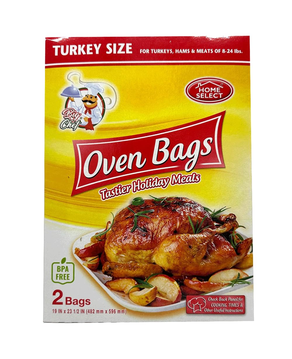 Amazon.com: BPA Free Big Chef Turkey Size Oven Bags - 2PC : Health ...