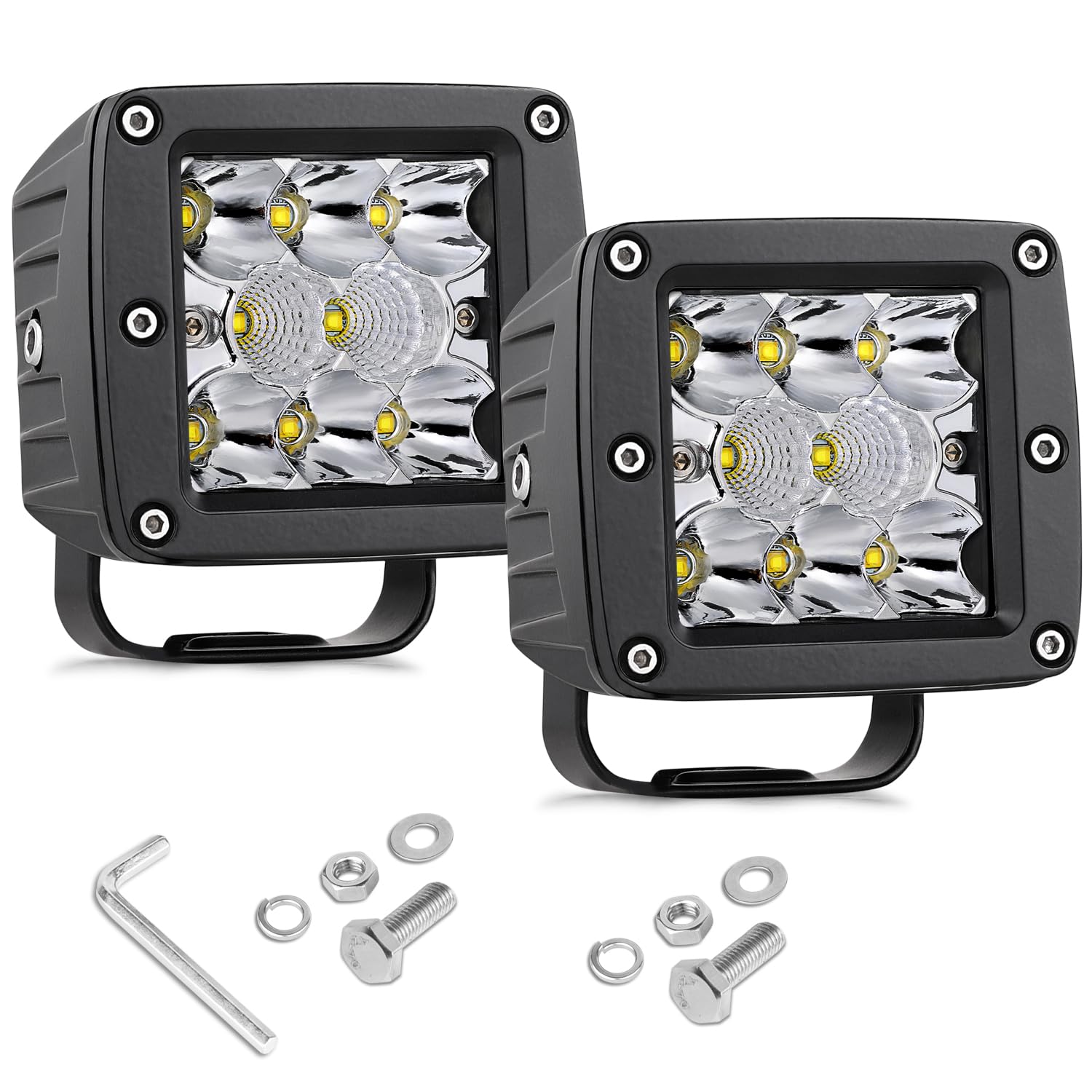Amazon.com: Niking Auto LED Cubes Light, 2Pcs 3 Inch 80W LED Pods Light ...