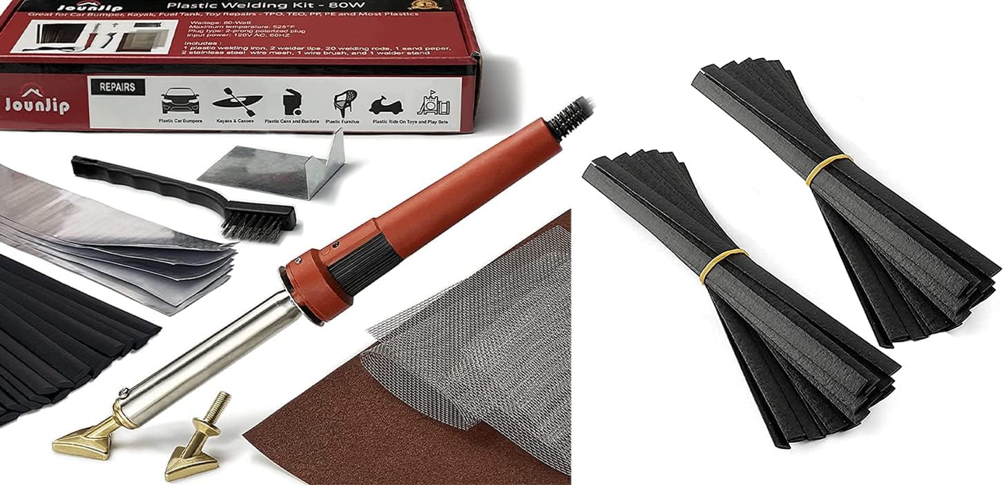 JOUNJIP Plastic Welding Repair Kit with 40 More Additional Specially ...
