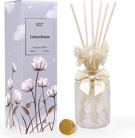 Amazon.com: UCC Premium Reed Diffuser Set with Preserved Flower Reed ...